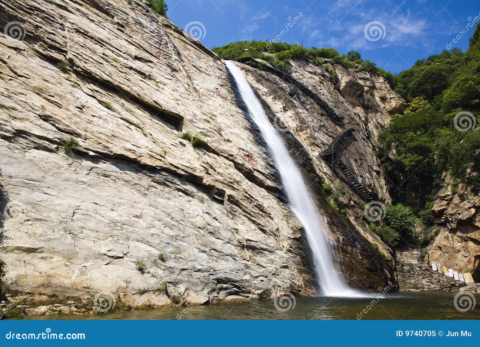 Waterfall stock image. Image of china, white, landscapes - 9740705