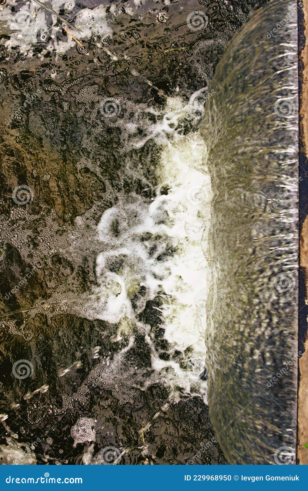 Waterfall Abstraction. Abstract View of Falling Water Stock Photo ...