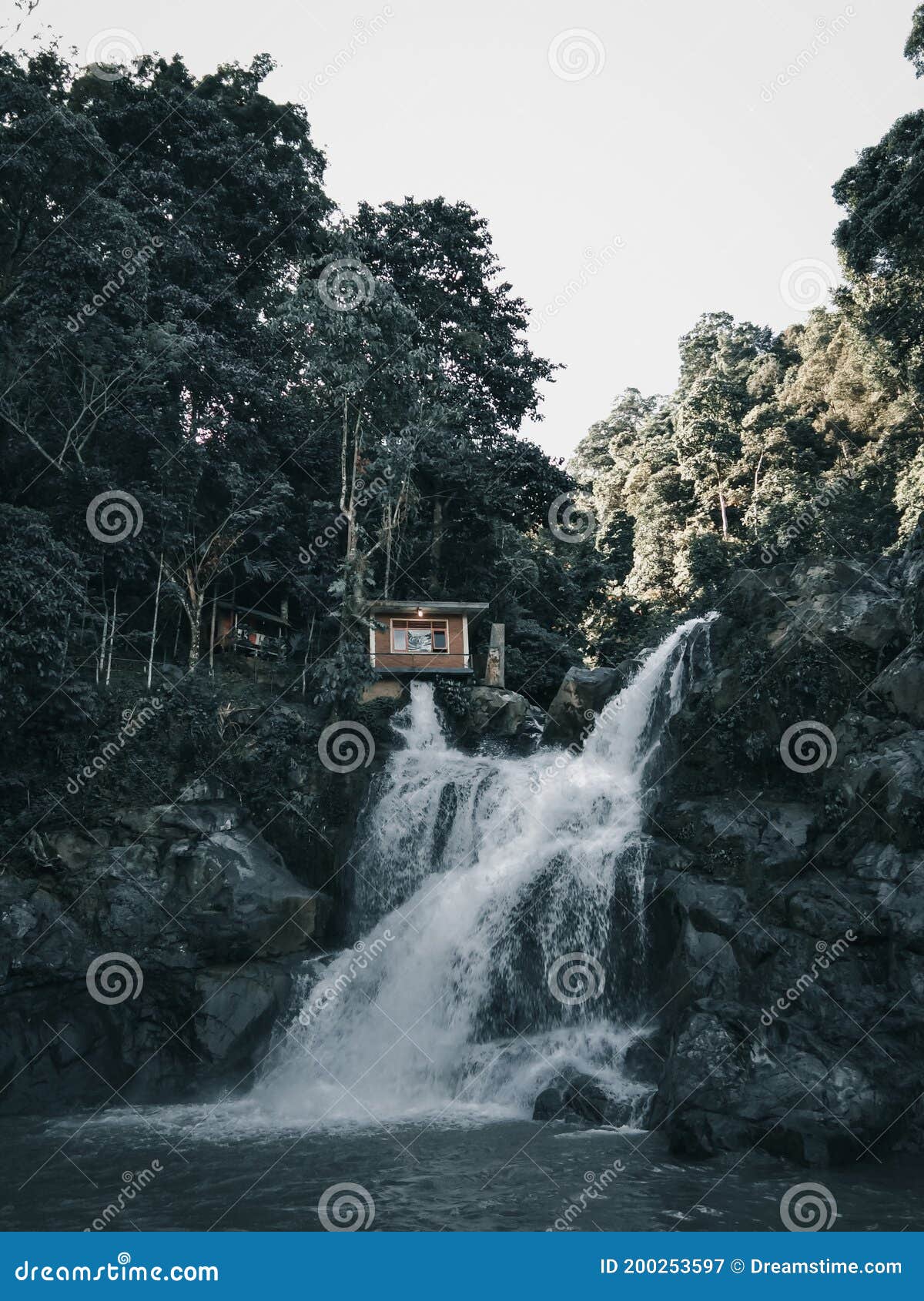 Waterfall Aceh - Indonesia editorial photography. Image of wilderness ...