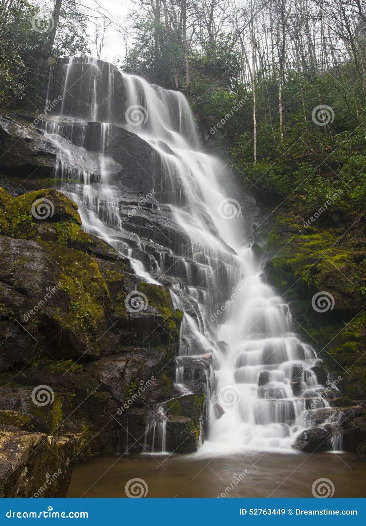 Waterfall stock image. Image of high, gated, fauna, inspiration - 52763449