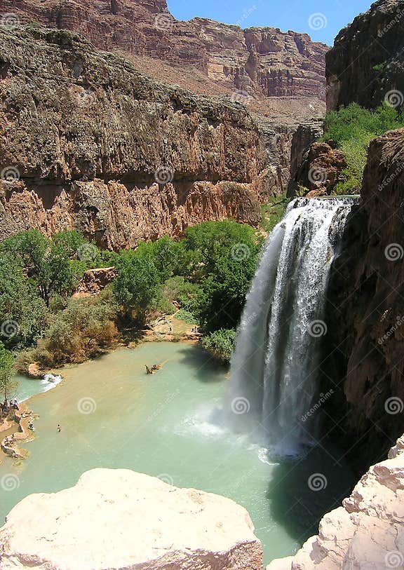 Waterfall, Arizona stock photo. Image of travel, bark - 1016114