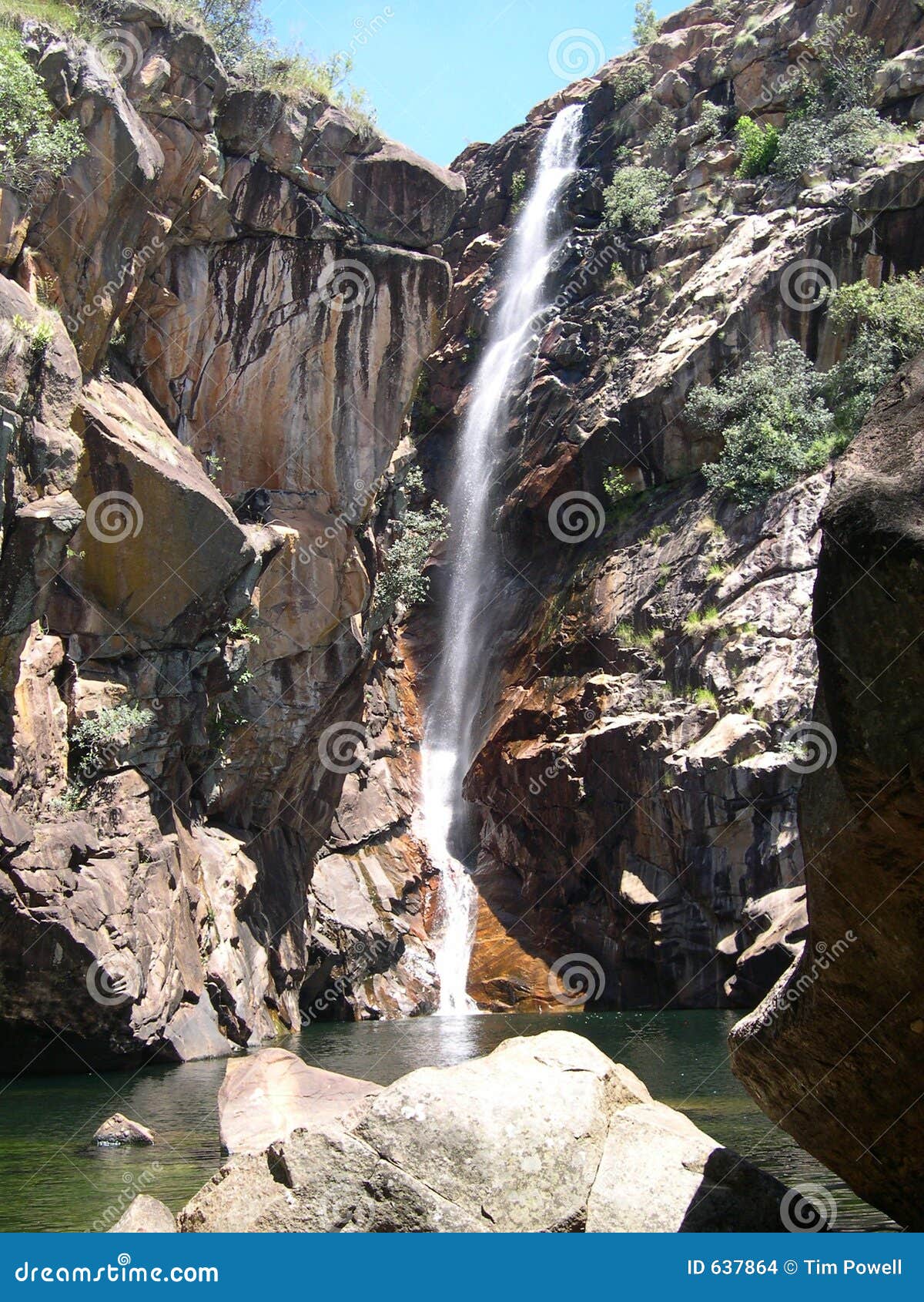 Waterfall, australia stock photo. Image of northern, water - 637864