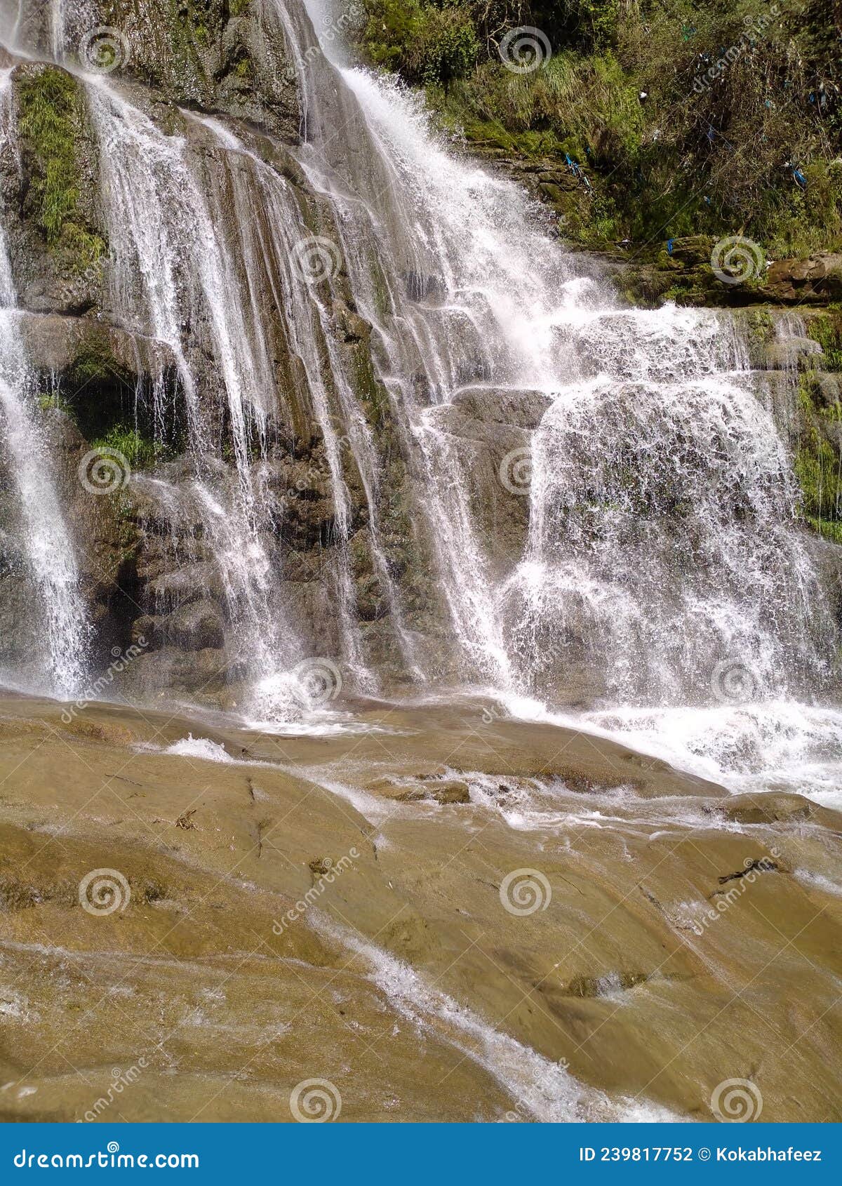 Waterfall in Azad Kashmir stock photo. Image of river - 239817752
