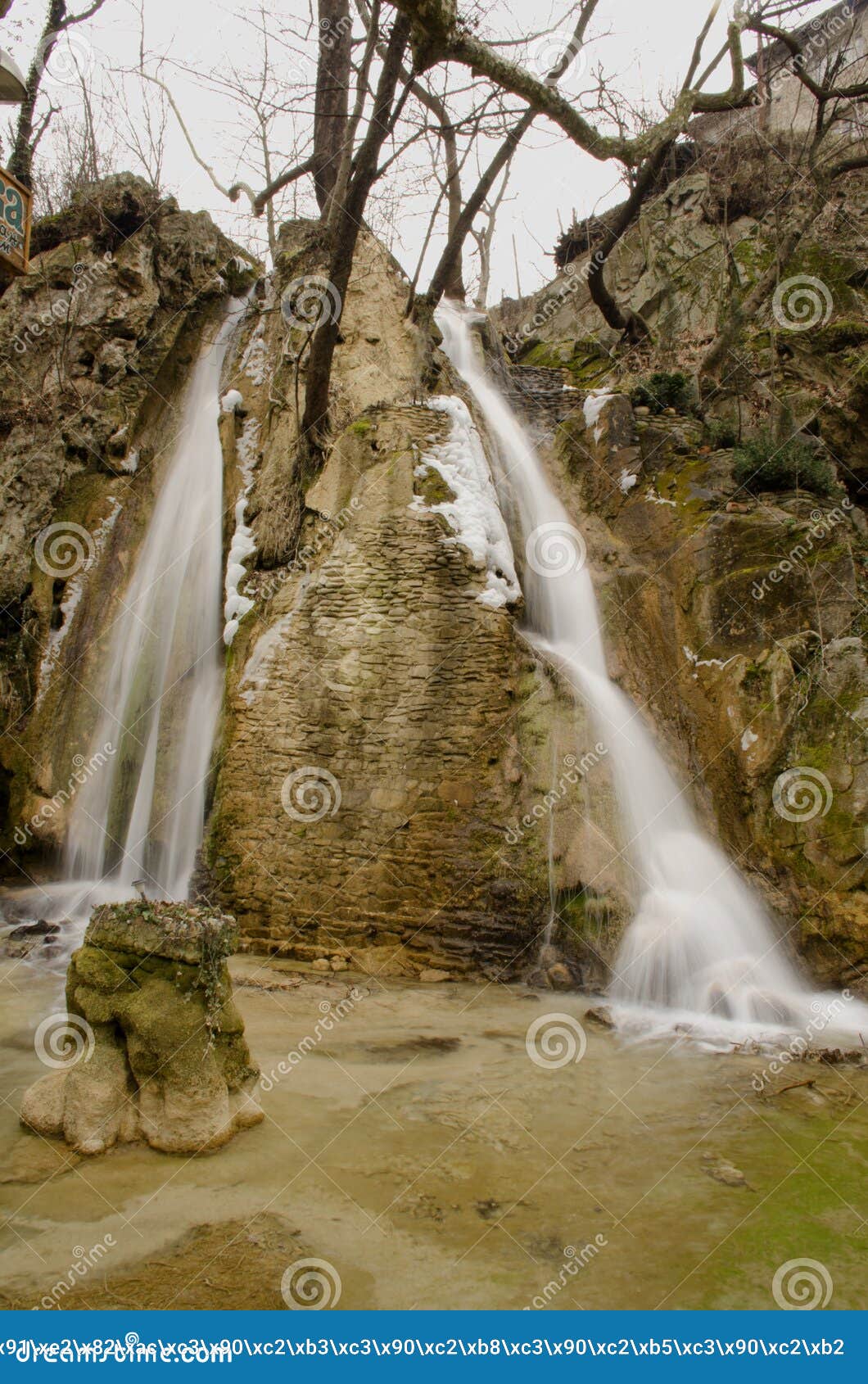 Waterfall stock image. Image of monastery, water, bulgaria - 51155461