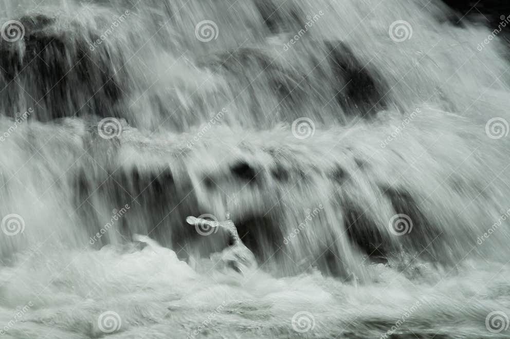 Waterfall Background. Rushing Stream Water Abstract Backdrop Stock ...