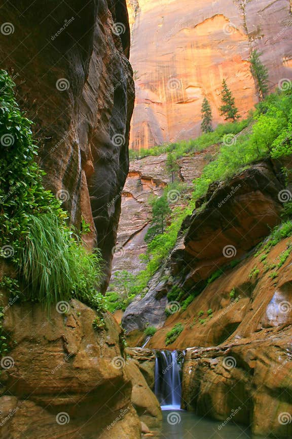 Waterfall Barrier stock photo. Image of block, flowing - 228160