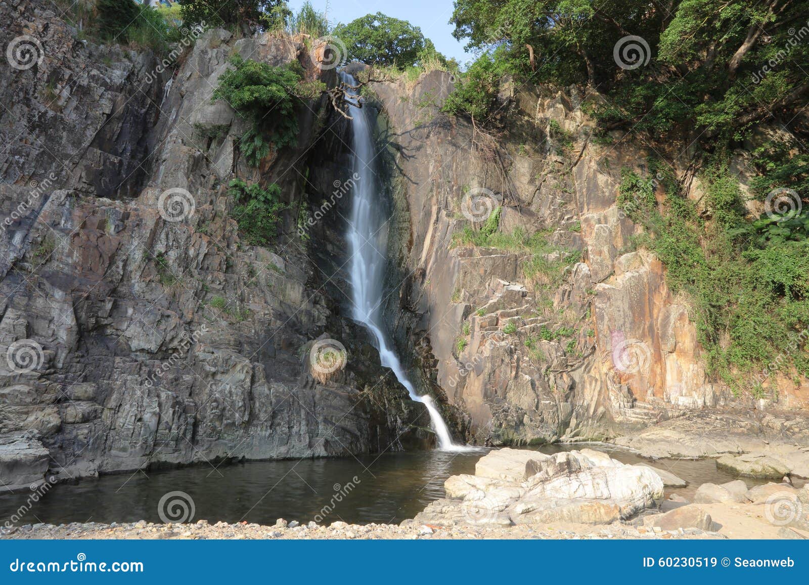 Waterfall Bay Park,hk stock image. Image of boat, vessel - 60230519