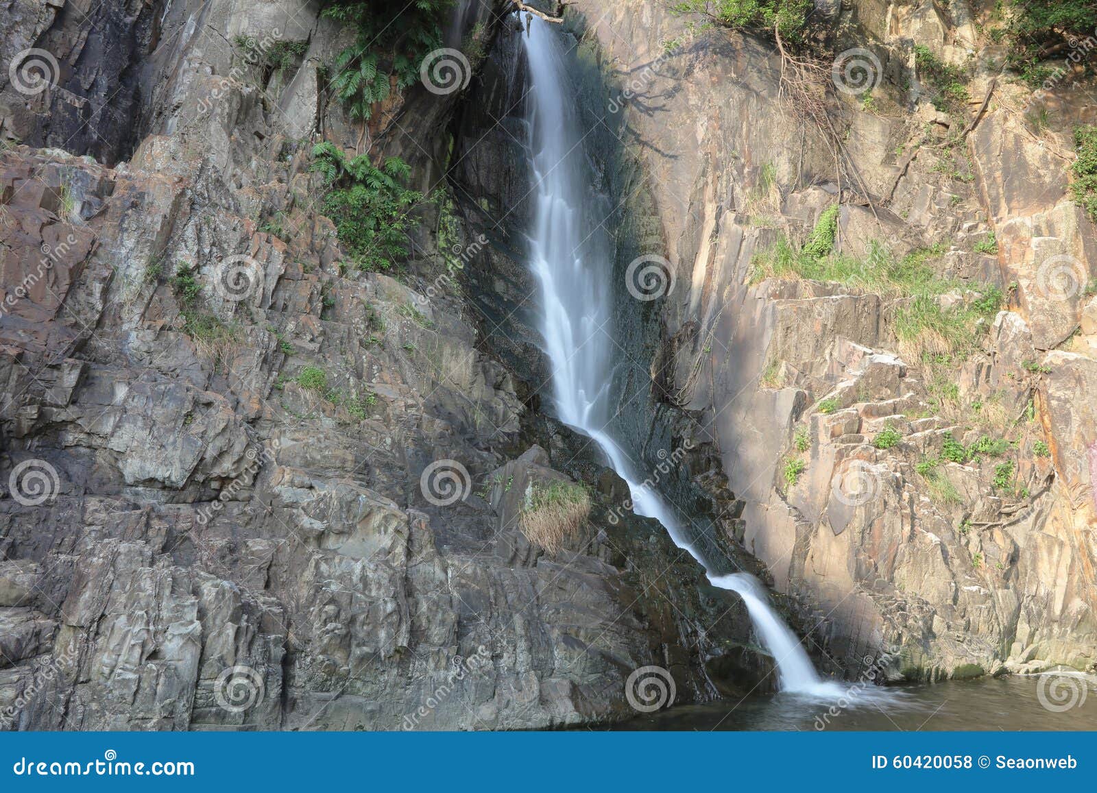 Waterfall Bay Park,hk stock photo. Image of tourism, waterfall - 60420058