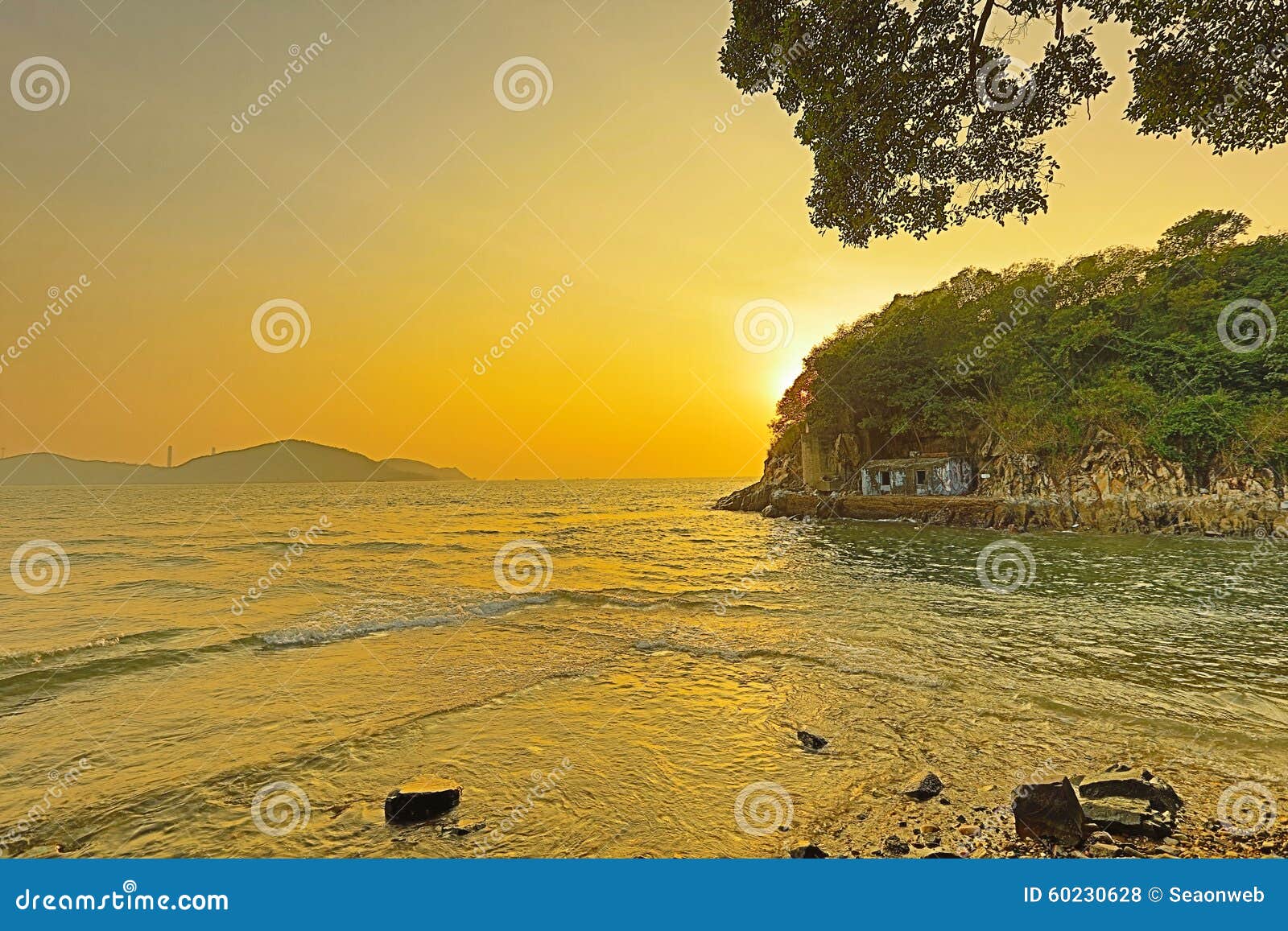 Waterfall Bay Park View of East Lamma Channel Stock Photo - Image of ...