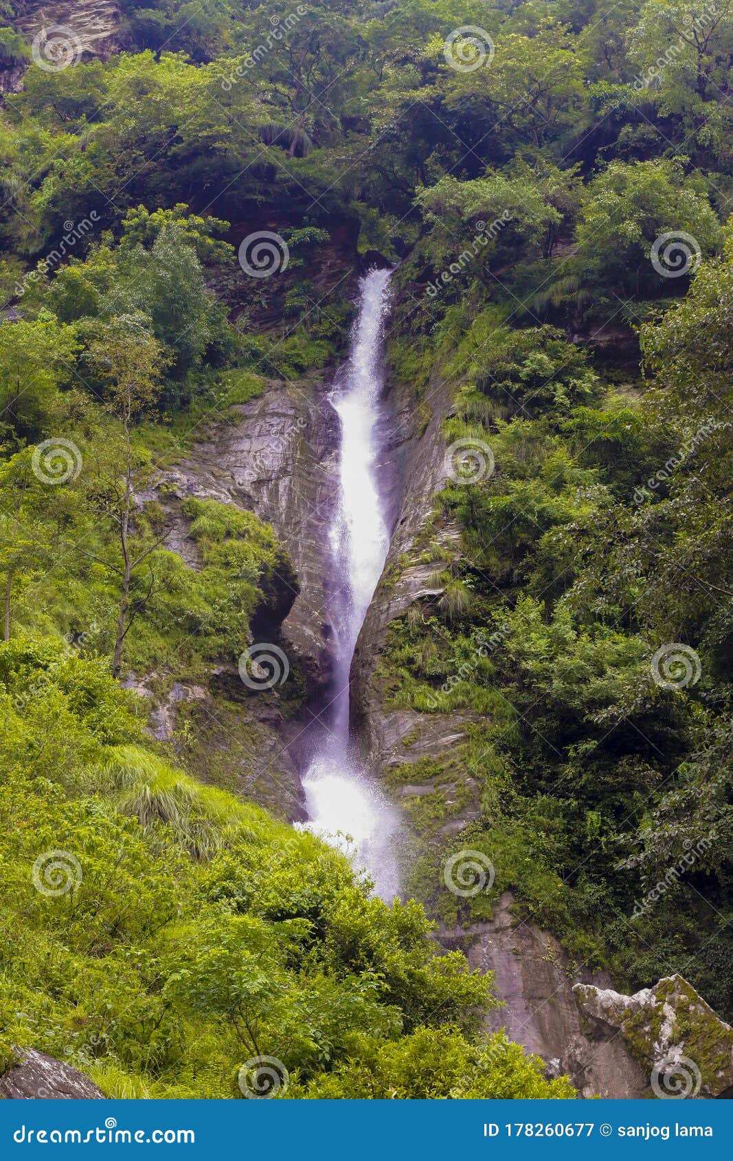 Waterfall, a Beautiful Creation of Nature Stock Image - Image of ...