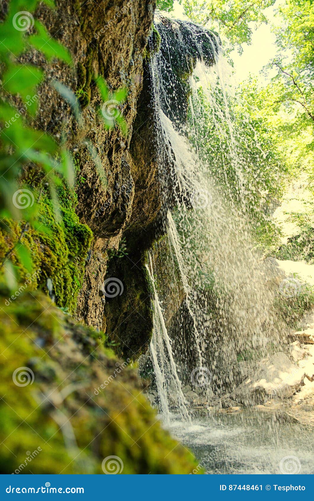 Waterfall. Beautiful Nature. Chill and Relax. Stock Image - Image of ...