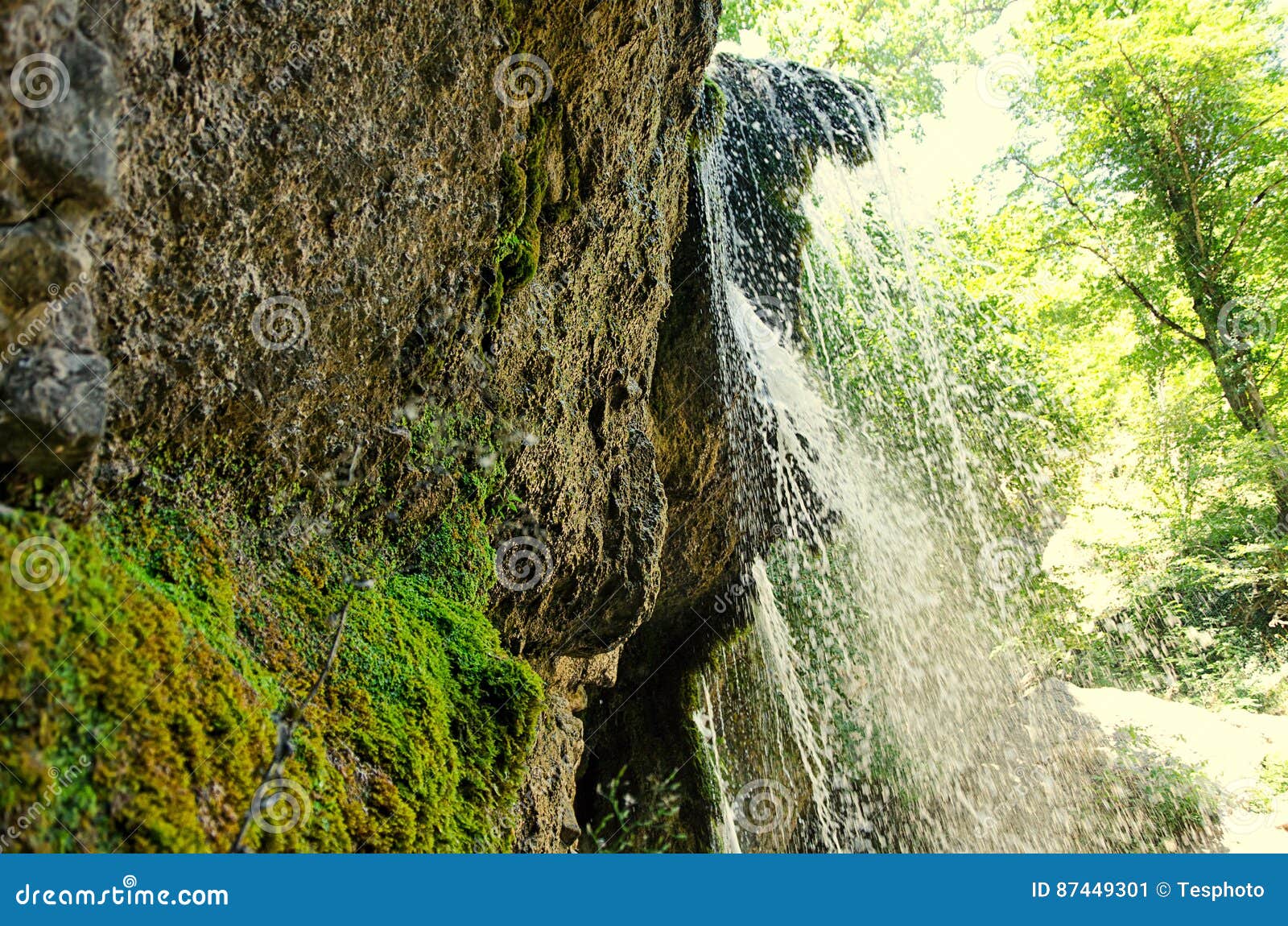 Waterfall. Beautiful Nature. Chill and Relax. Stock Image - Image of ...