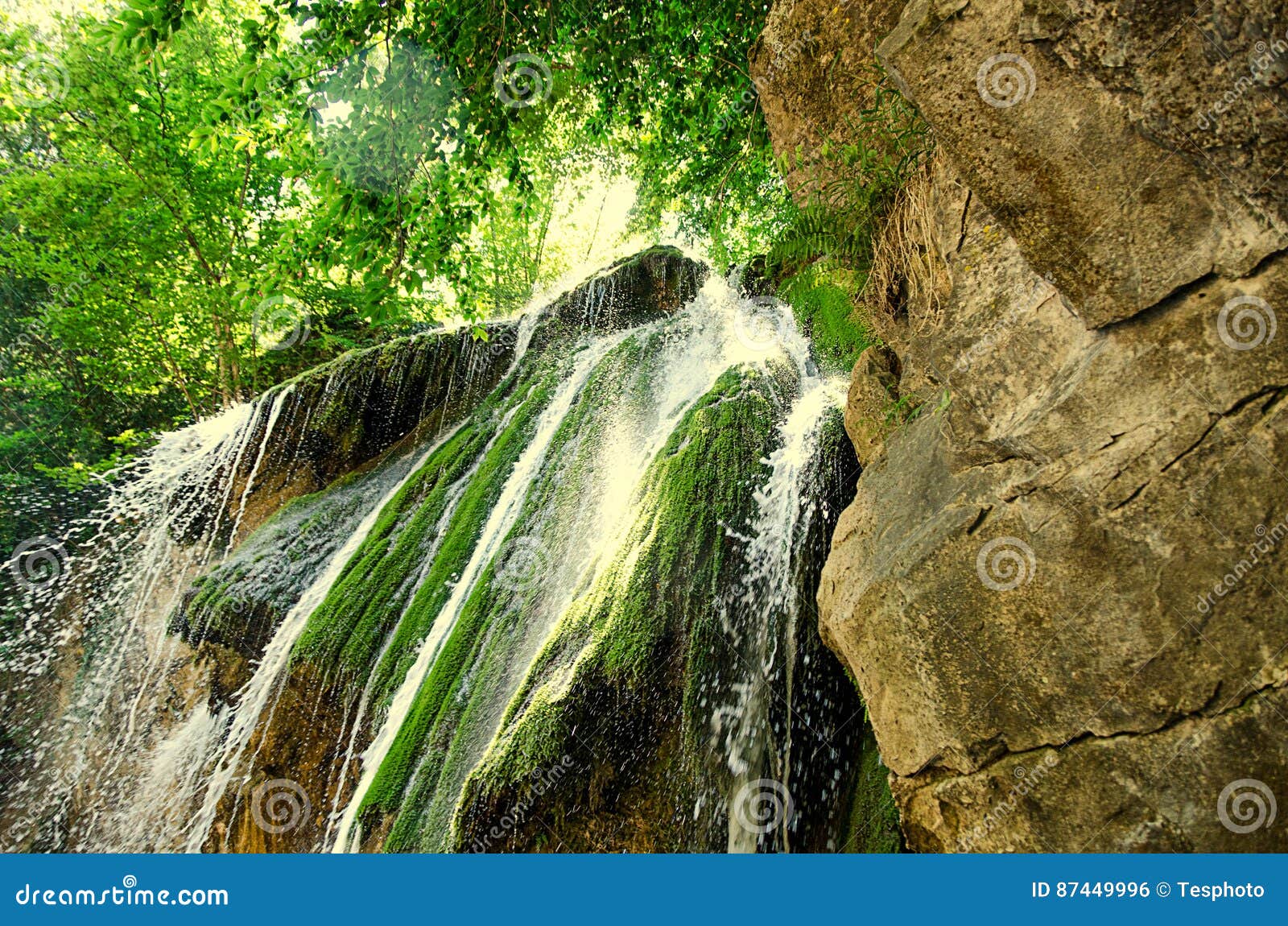 Waterfall. Beautiful Nature. Chill and Relax. Stock Photo - Image of ...