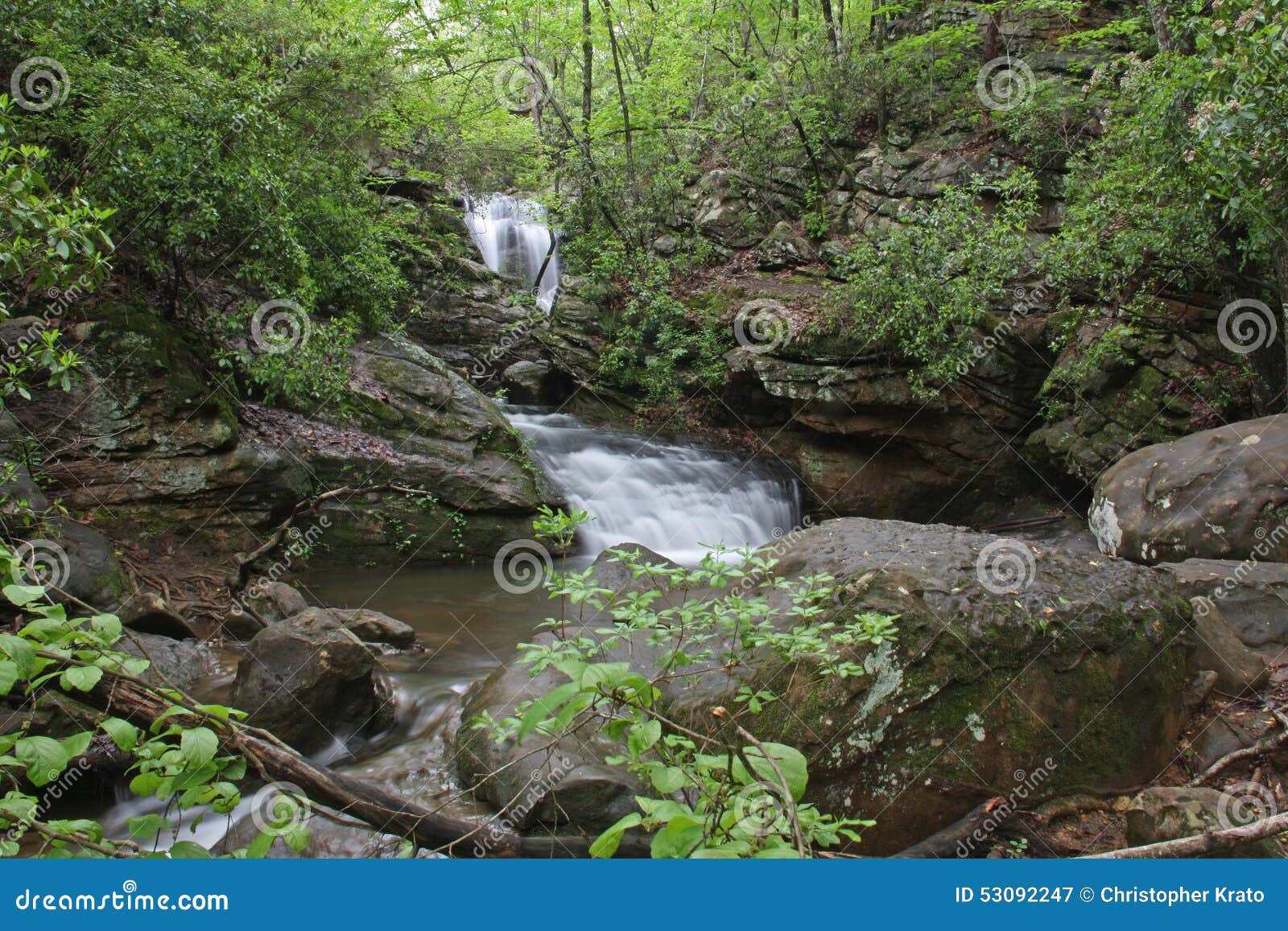 Waterfall stock image. Image of block, exposure, trees - 53092247