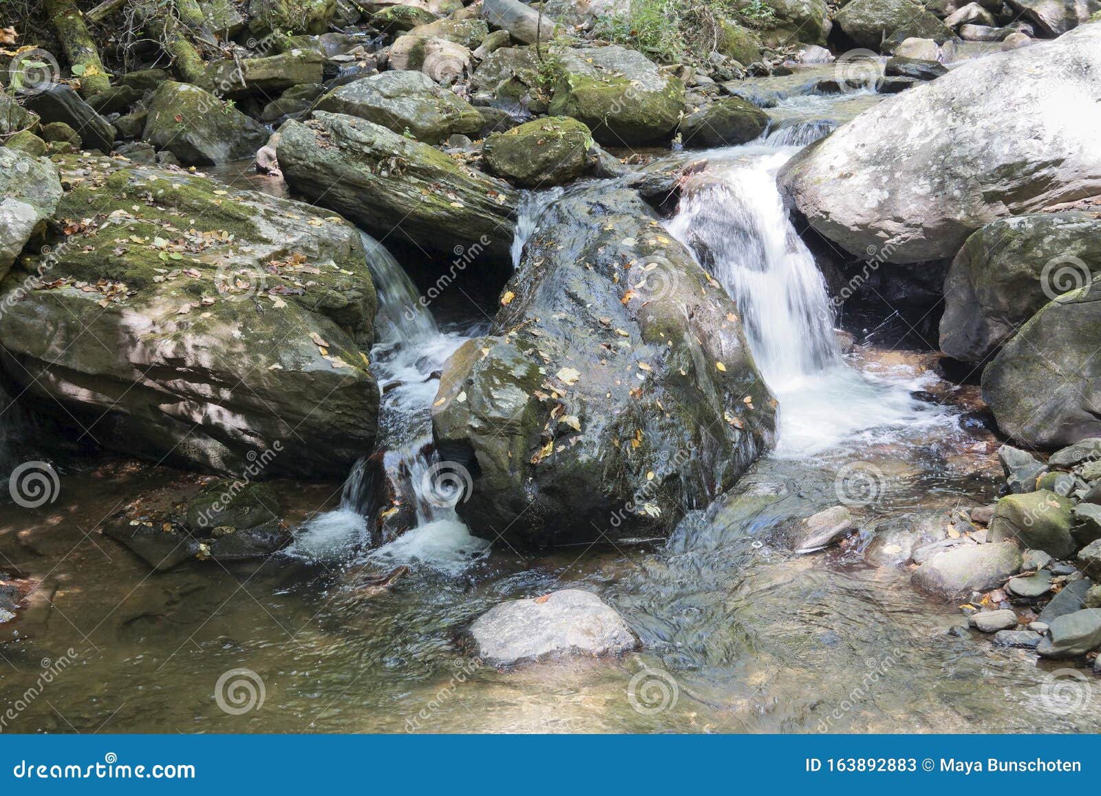 Waterfall in the Blue Ridge Mountains Stock Image - Image of fall ...