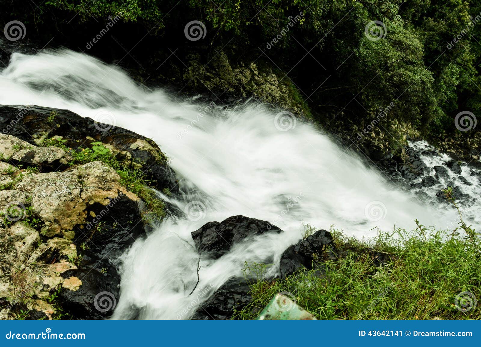 Waterfall Blur stock image. Image of waterfall, stunning - 43642141