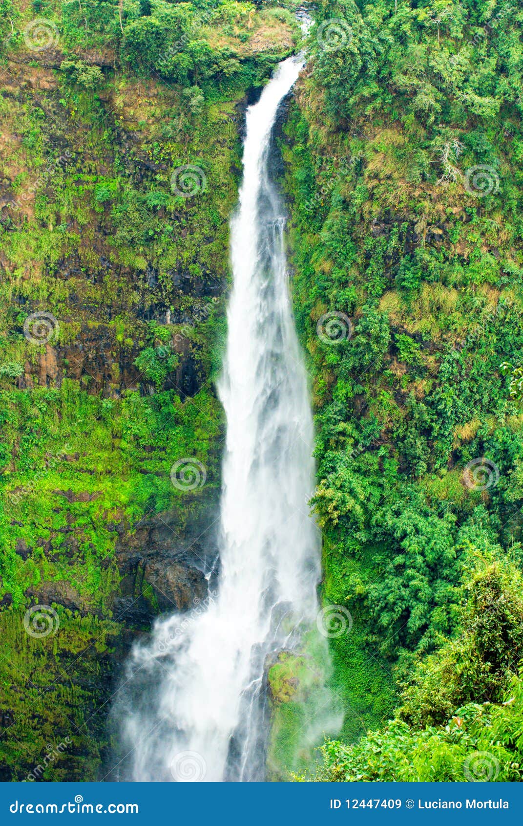 Waterfall in Bolaven Hill, Laos. Stock Image - Image of motion, bolaven ...