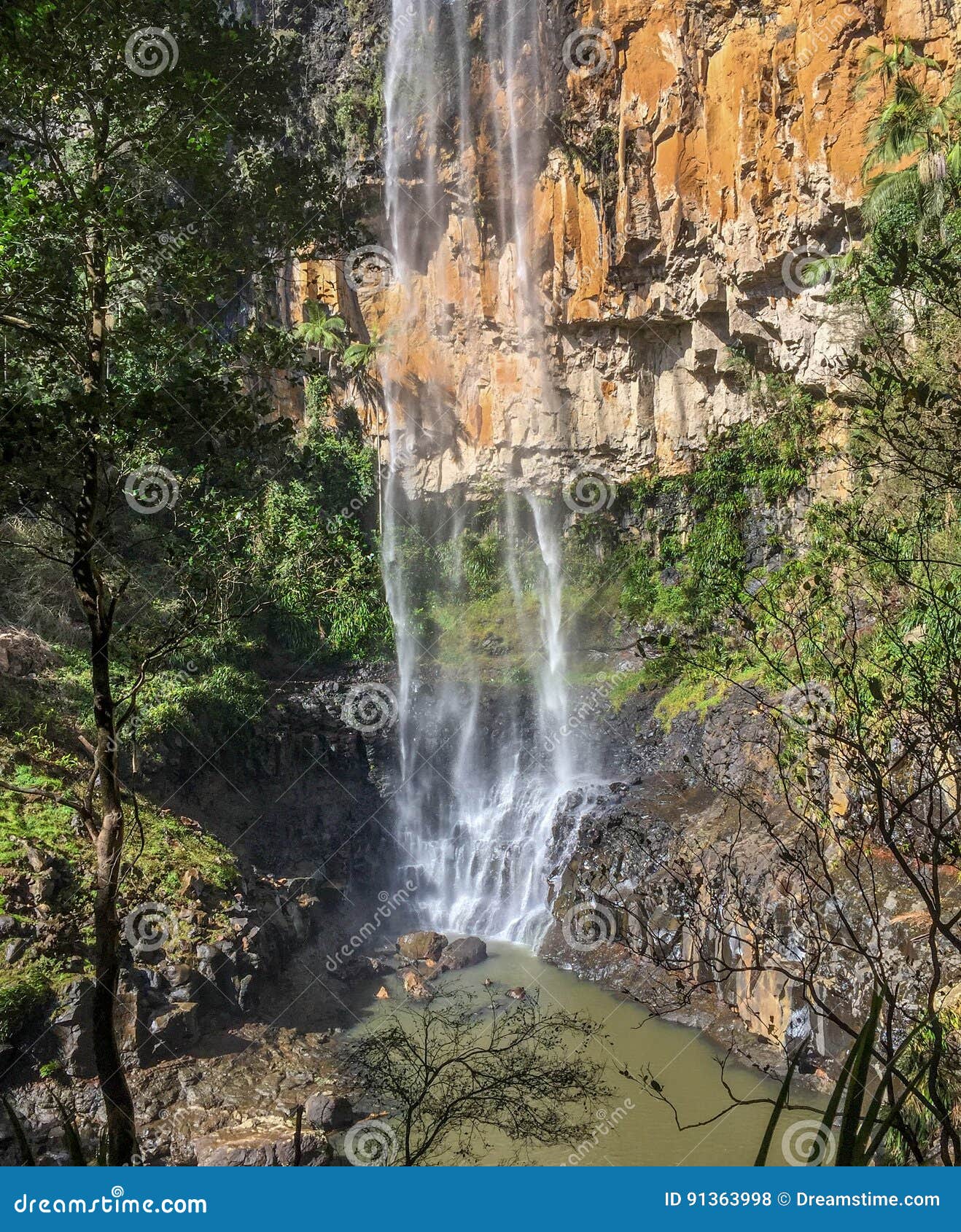 Waterfall Bottom stock photo. Image of canyon, nature - 91363998