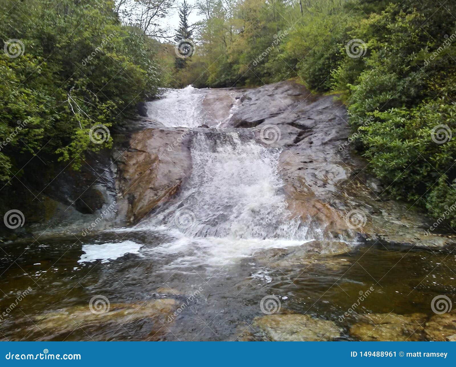 Waterfall from the bottom stock image. Image of waterfall - 149488961