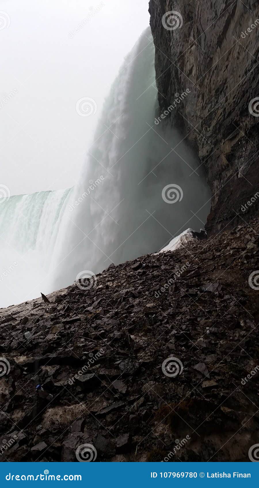 Waterfall stock photo. Image of view, falls, rocks, bottom - 107969780