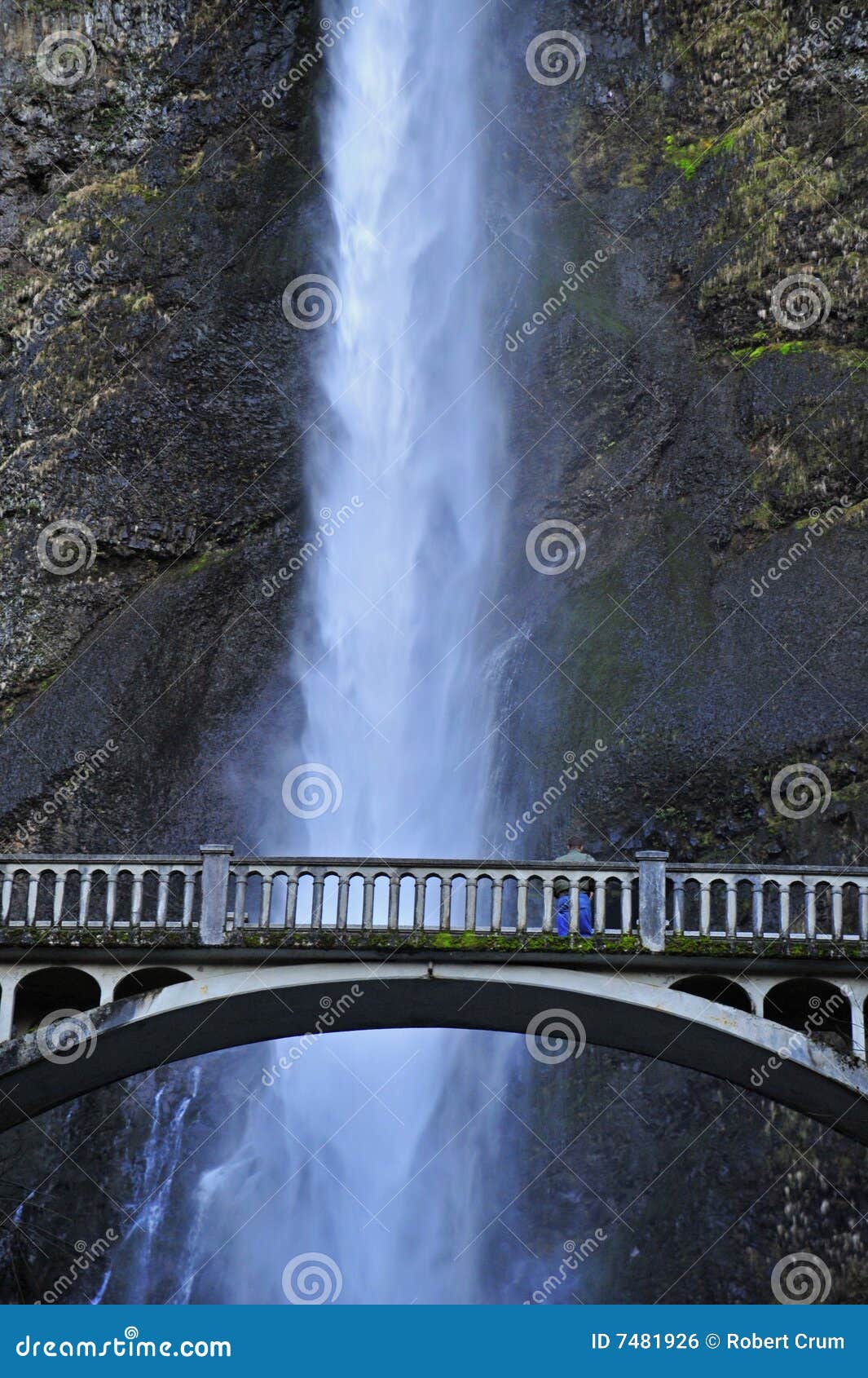 Waterfall and bridge stock photo. Image of waterfall, scenery - 7481926