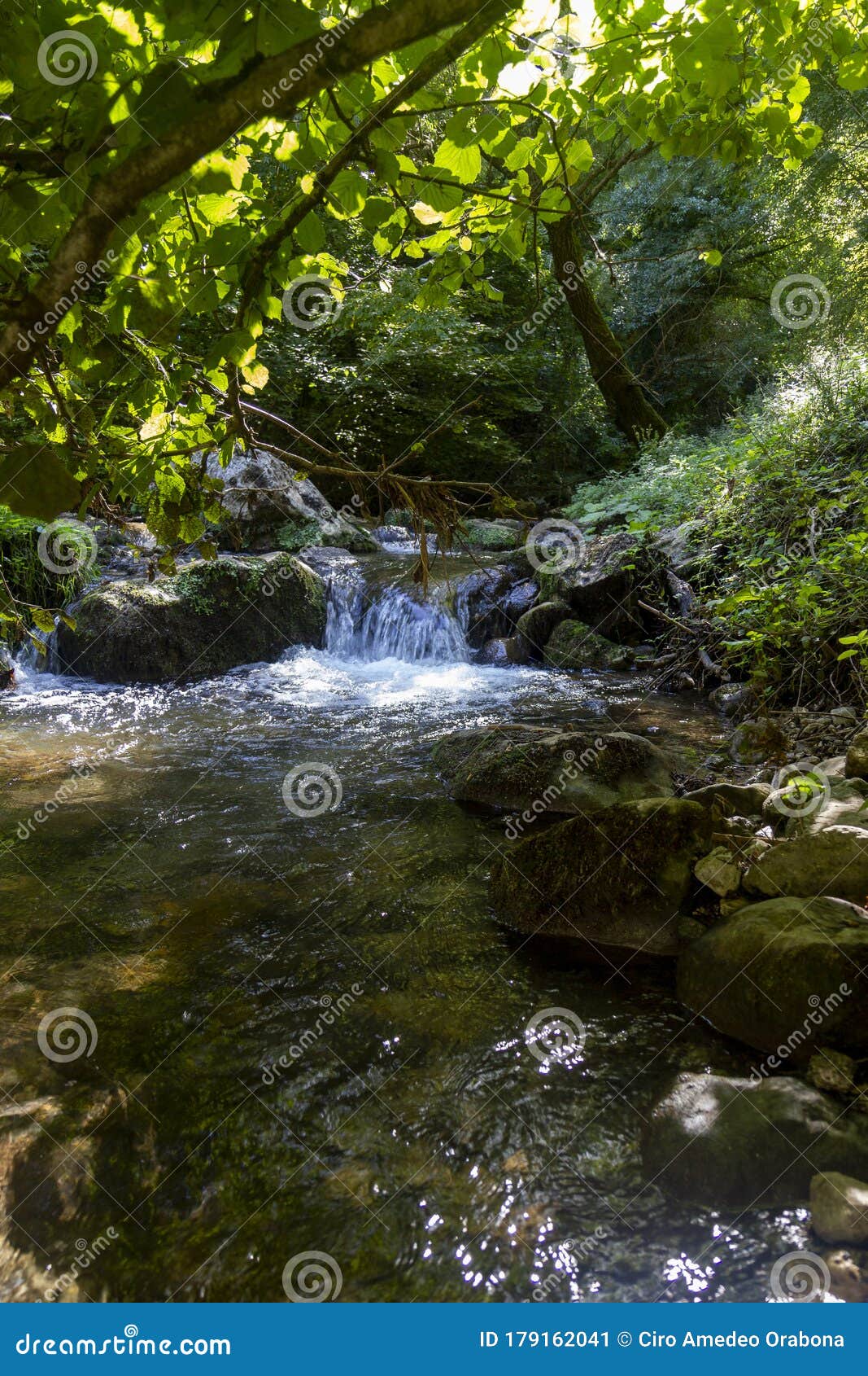 Waterfall brook stock image. Image of beautiful, fall - 179162041