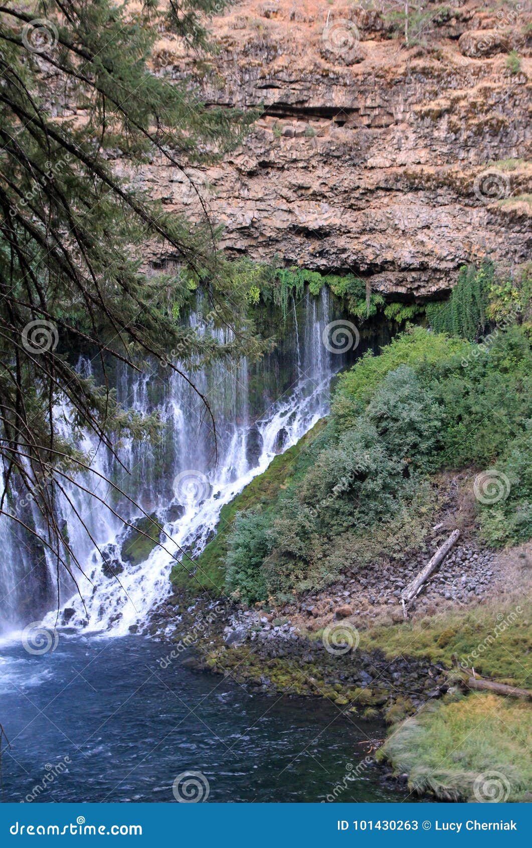 Waterfall and River stock image. Image of waterfall - 101430263