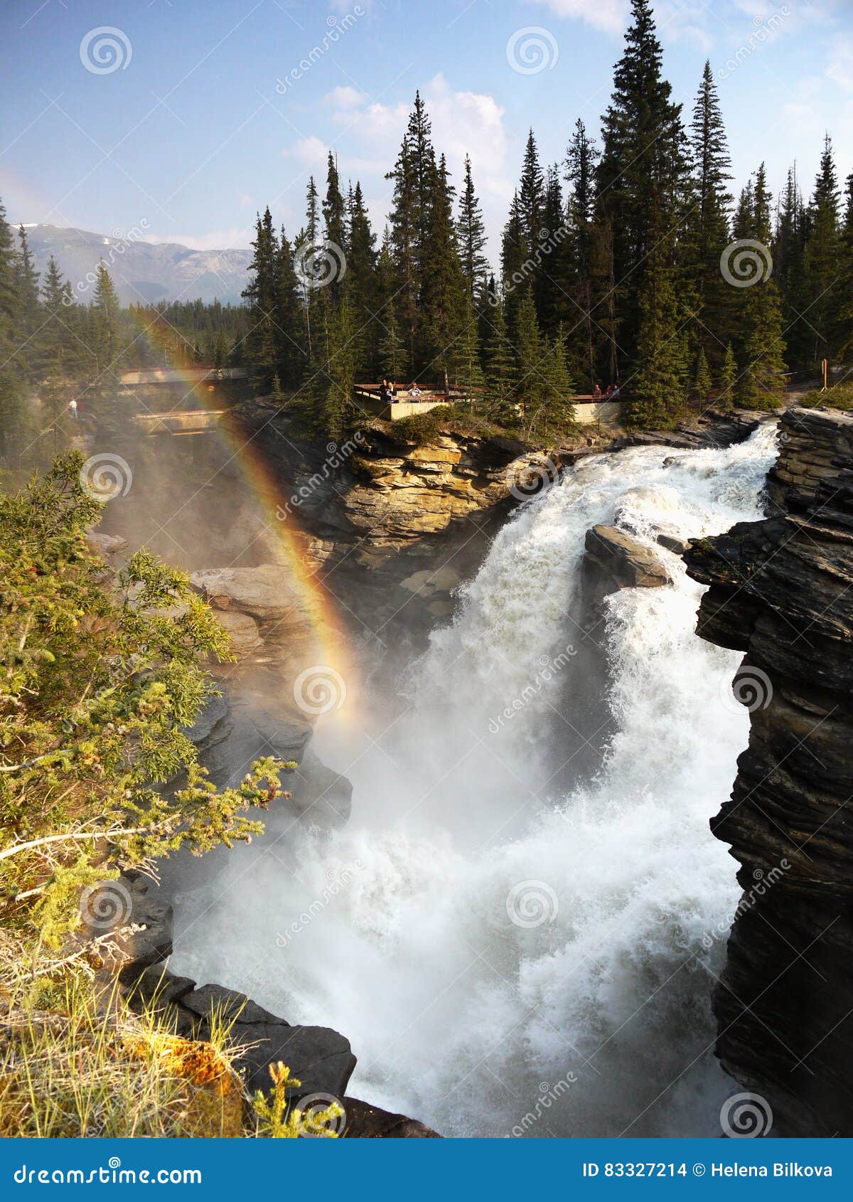 Waterfall in Canada stock photo. Image of creek, flow - 83327214