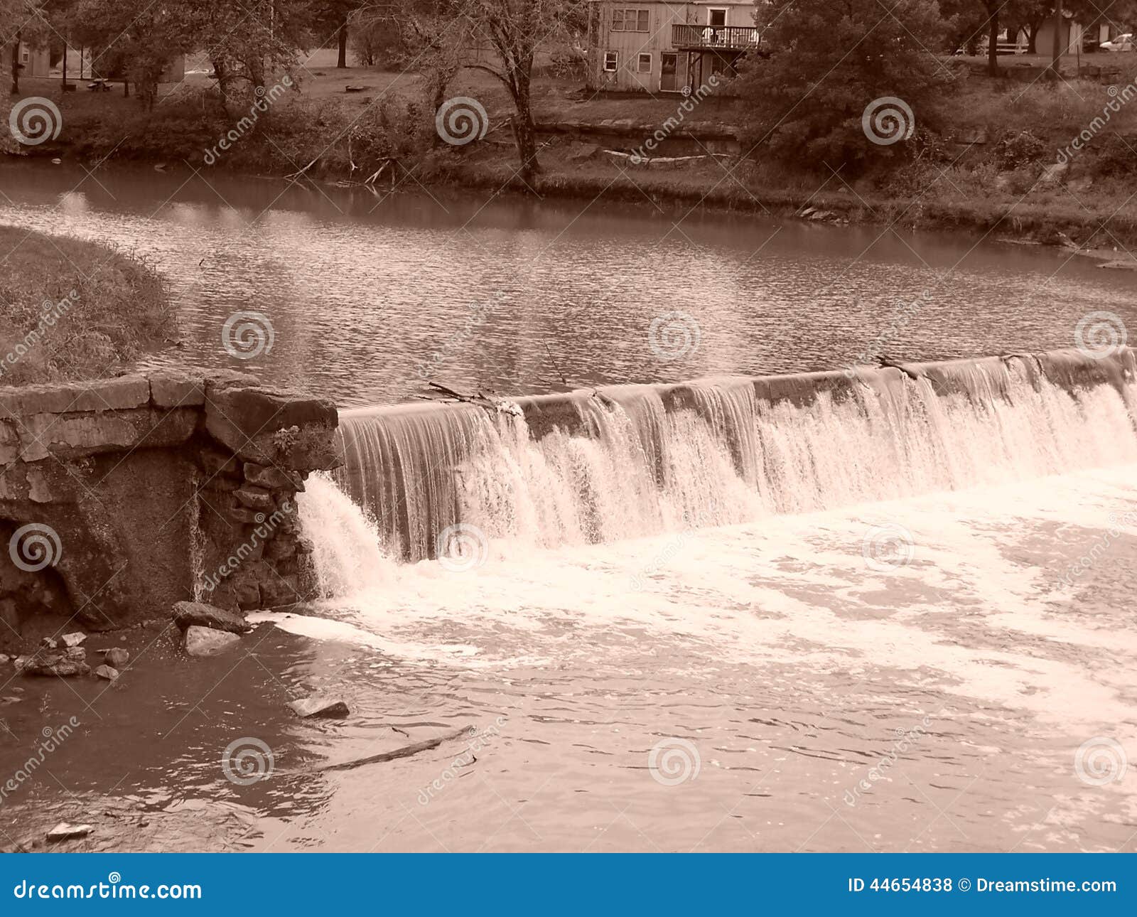 Waterfall at Caplinger Mill Stock Photo - Image of river, caplinger ...