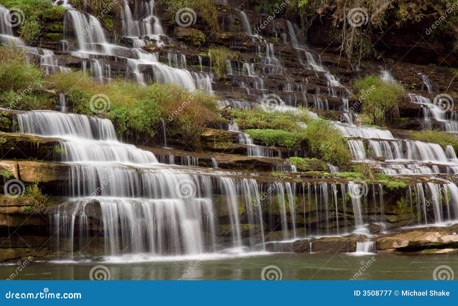 Waterfall Cascade stock image. Image of landscape, scenic - 3508777