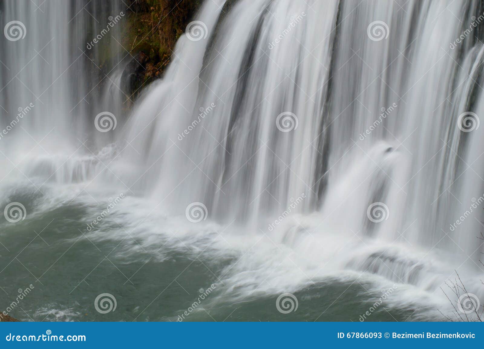 Waterfall Cascade Detail in Natural Environment Stock Image - Image of ...
