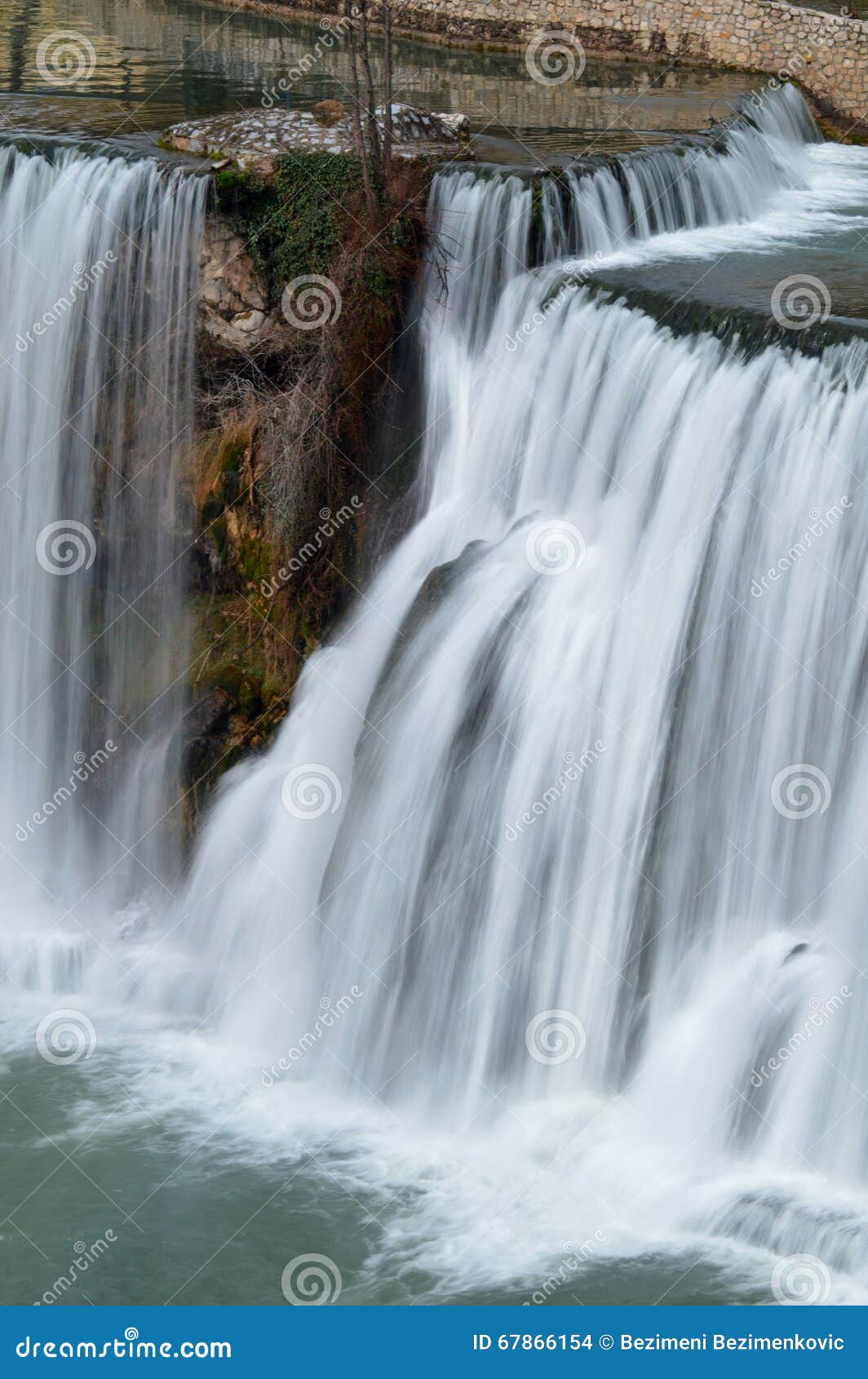 Waterfall Cascade Detail in Natural Environment Stock Photo - Image of ...