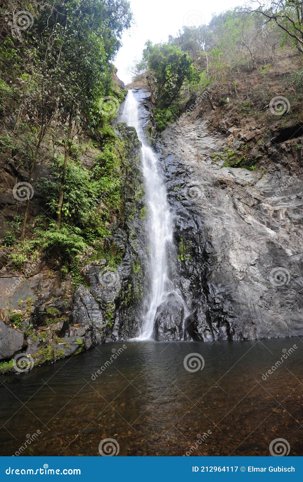 Waterfall or Cascade in Nature Stock Image - Image of watercourse ...