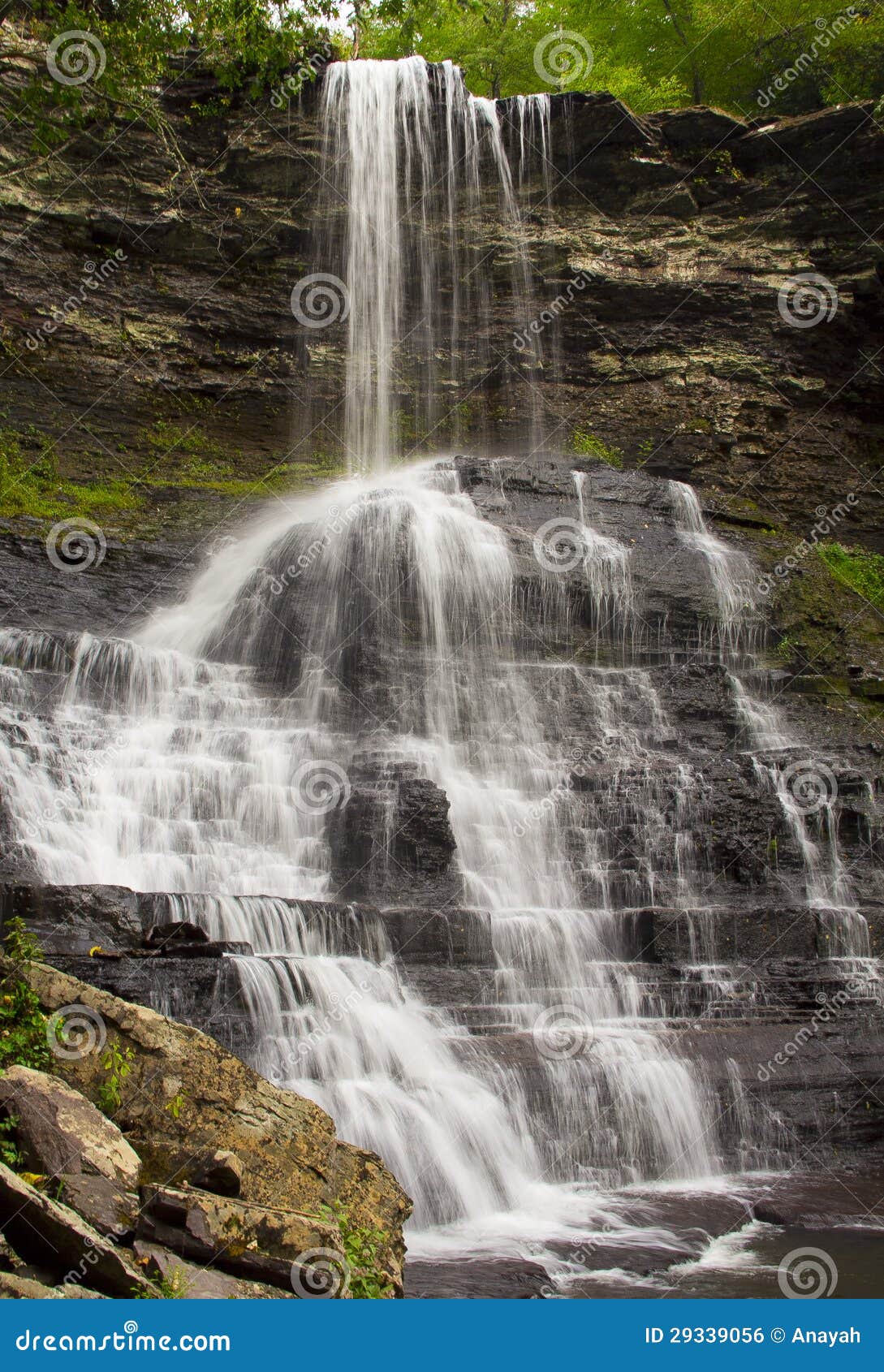 Waterfall in the Cascades Giles County Virginia Stock Photo - Image of ...