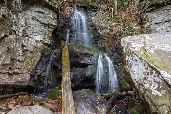 Waterfall Cascading Down a Cliffside Stock Image - Image of explore ...