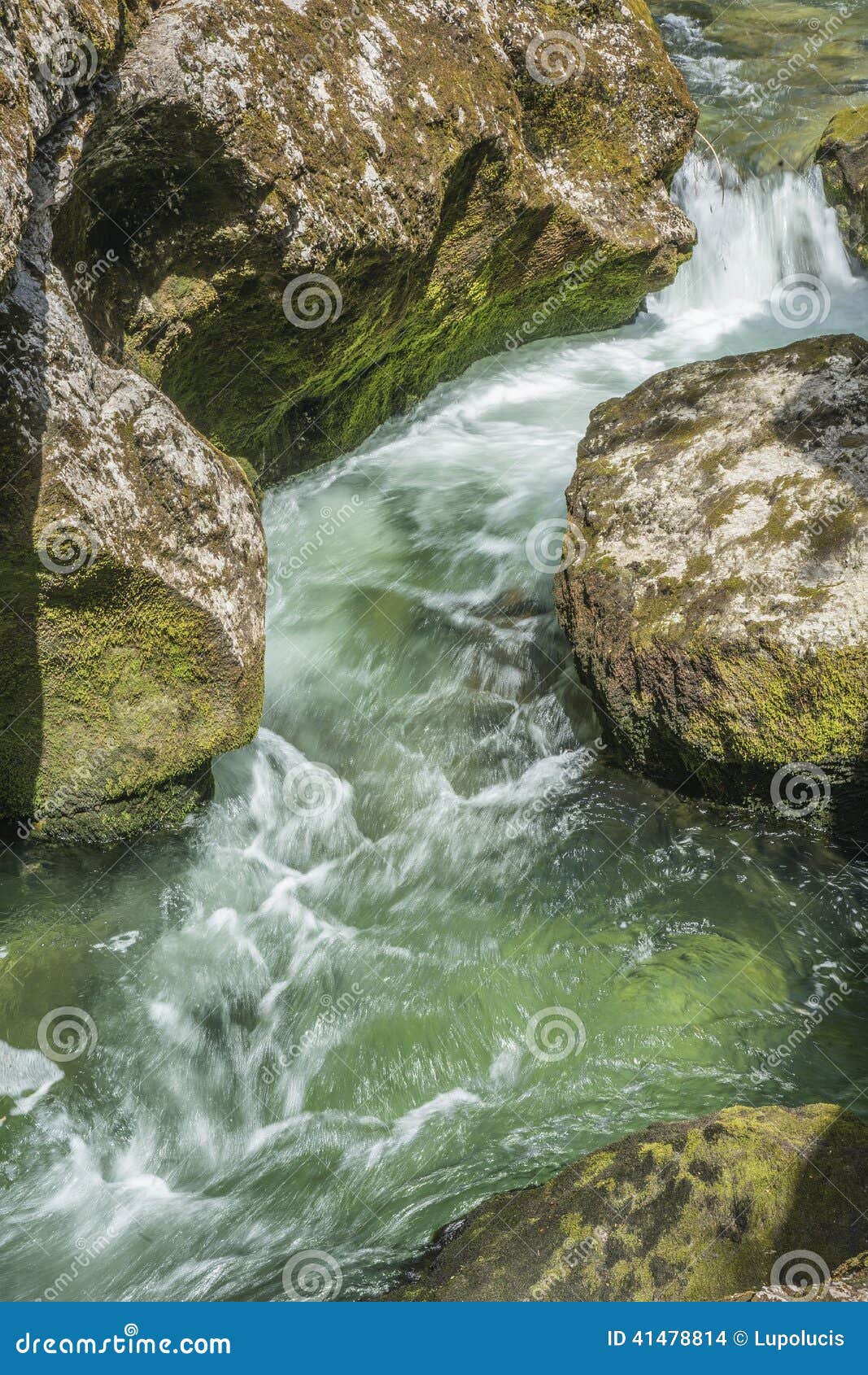 Waterfall Cascading Over Rocks Stock Photo - Image of environment ...