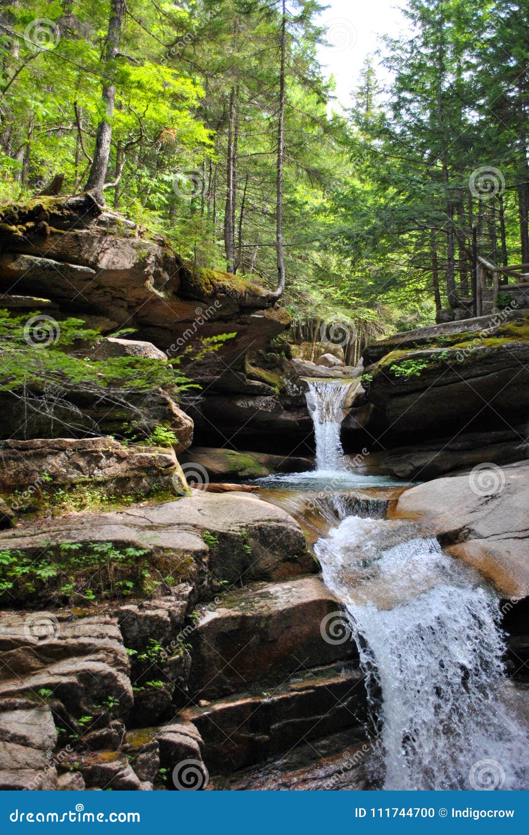 Waterfalls, Two Levels stock photo. Image of spring - 111744700