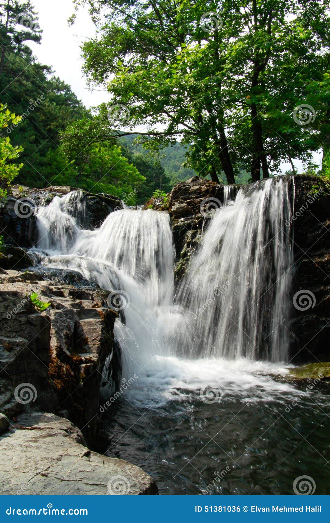 The Waterfall Cave Beautiful. Stock Photo - Image of flow, growth: 51381036