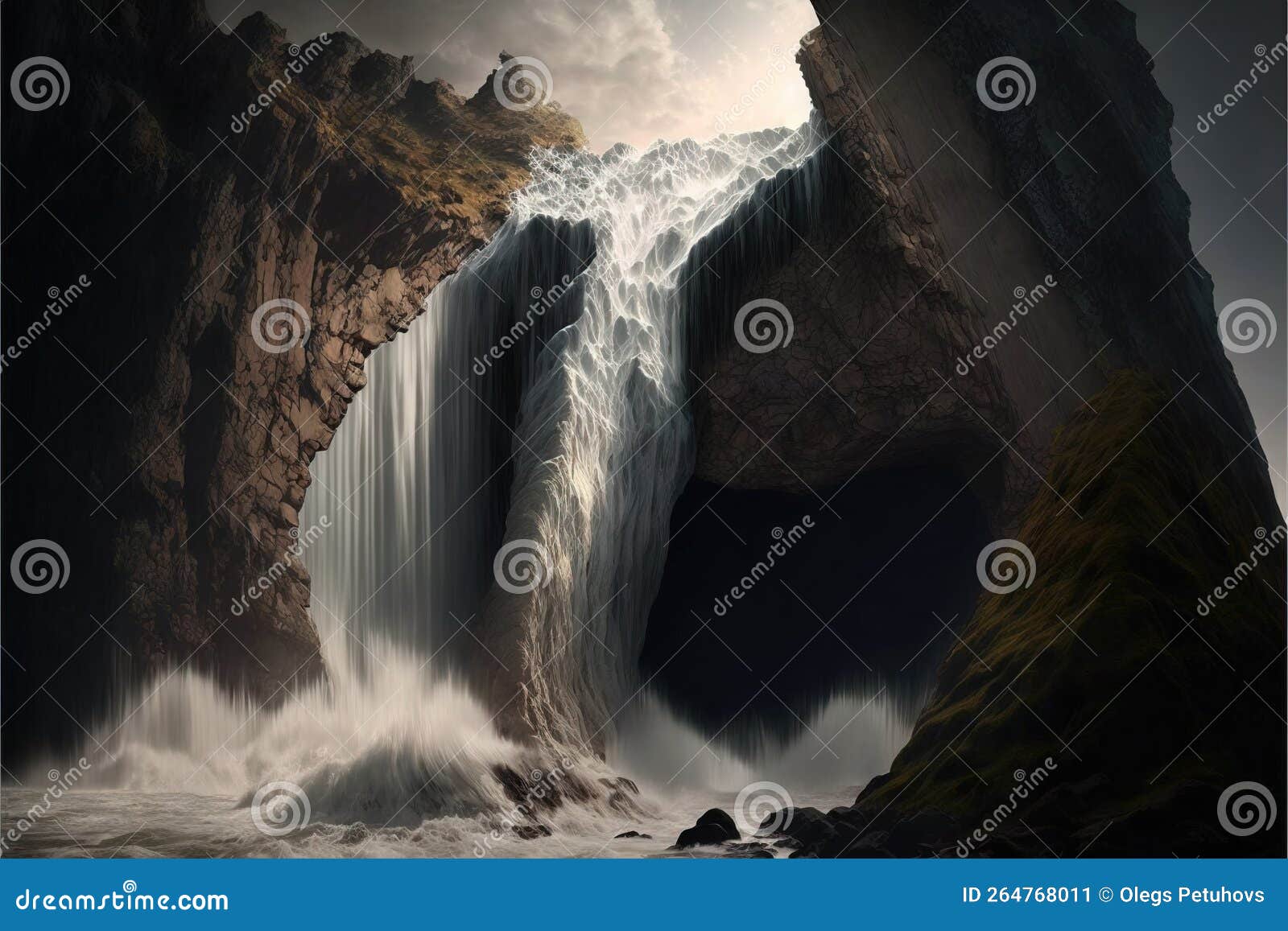 Waterfall Formation Diagram Vector Illustration | CartoonDealer.com ...