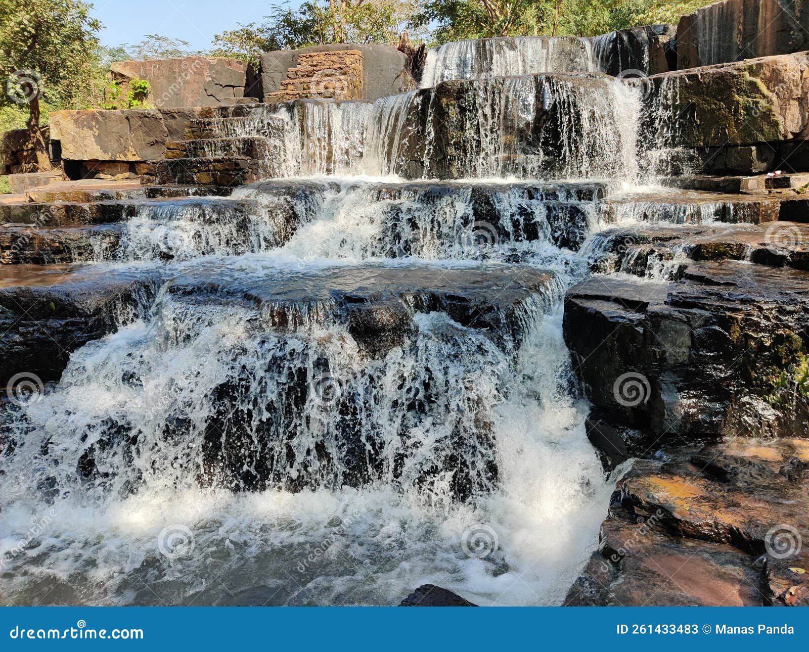 Waterfall Chitrakoot Chattisgarh Nature River Stock Image - Image of ...