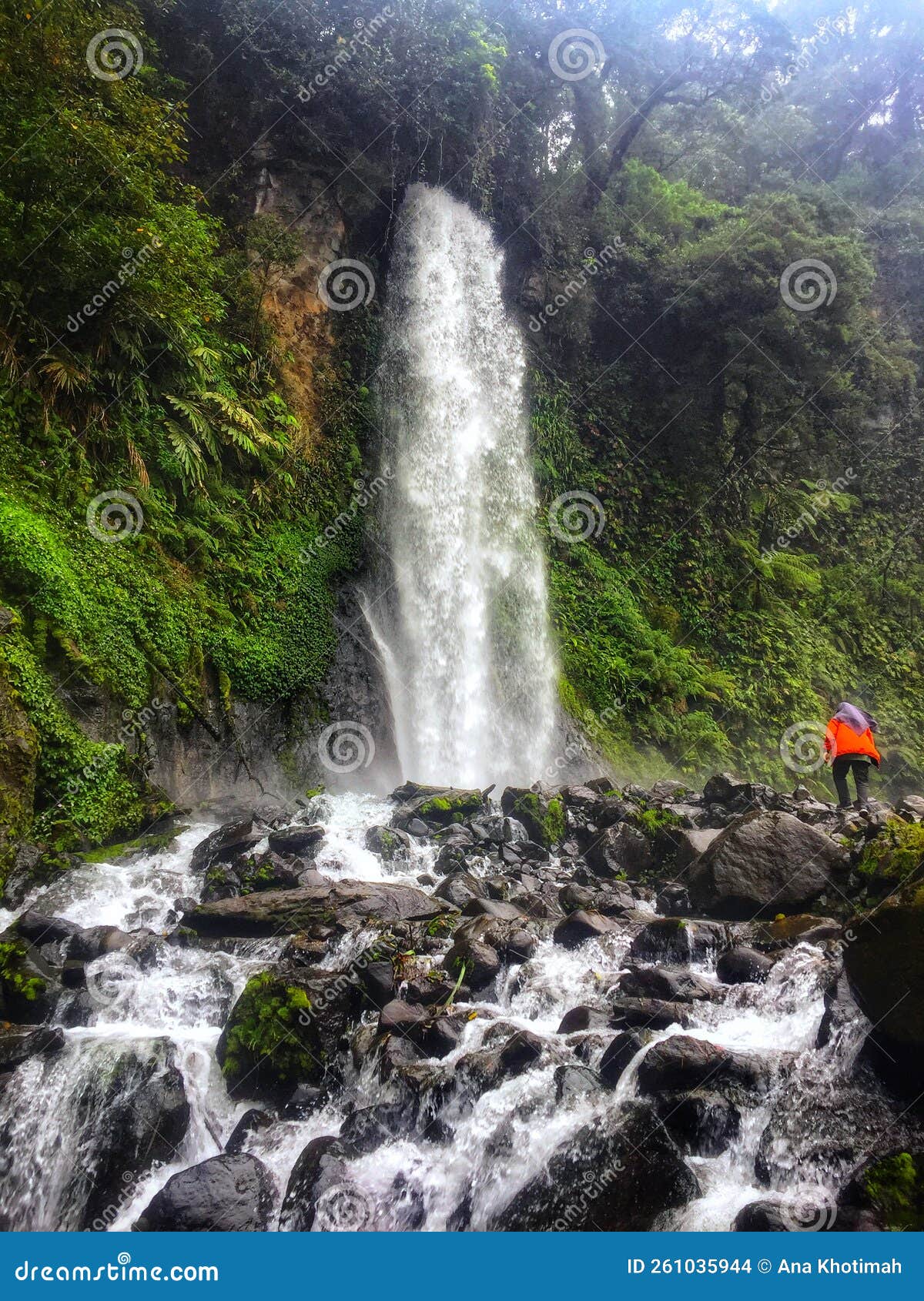 Waterfall Cibeureum- West Java Stock Photo - Image of java, rock: 261035944