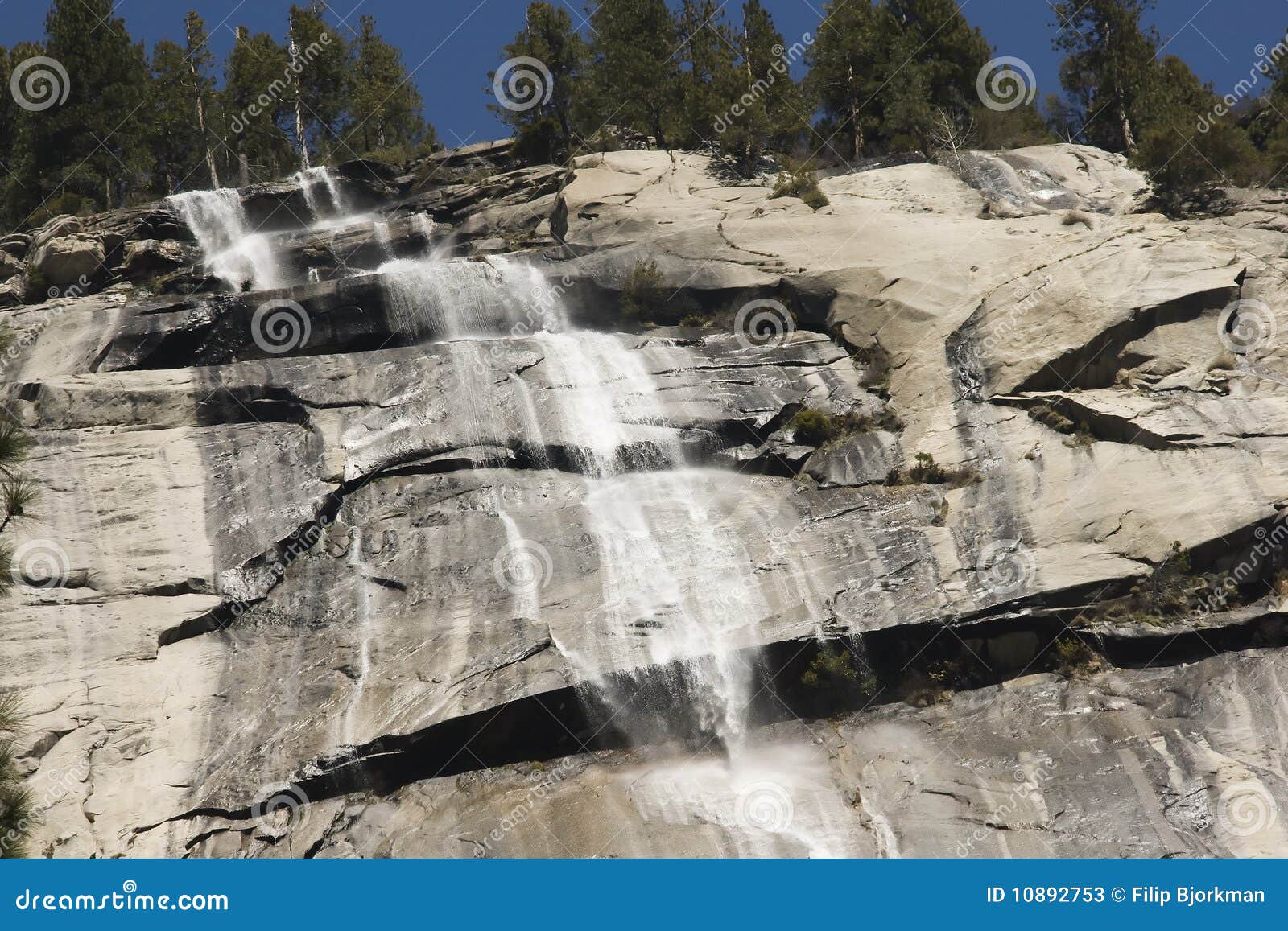 Waterfall on cliff stock image. Image of beauty, river - 10892753