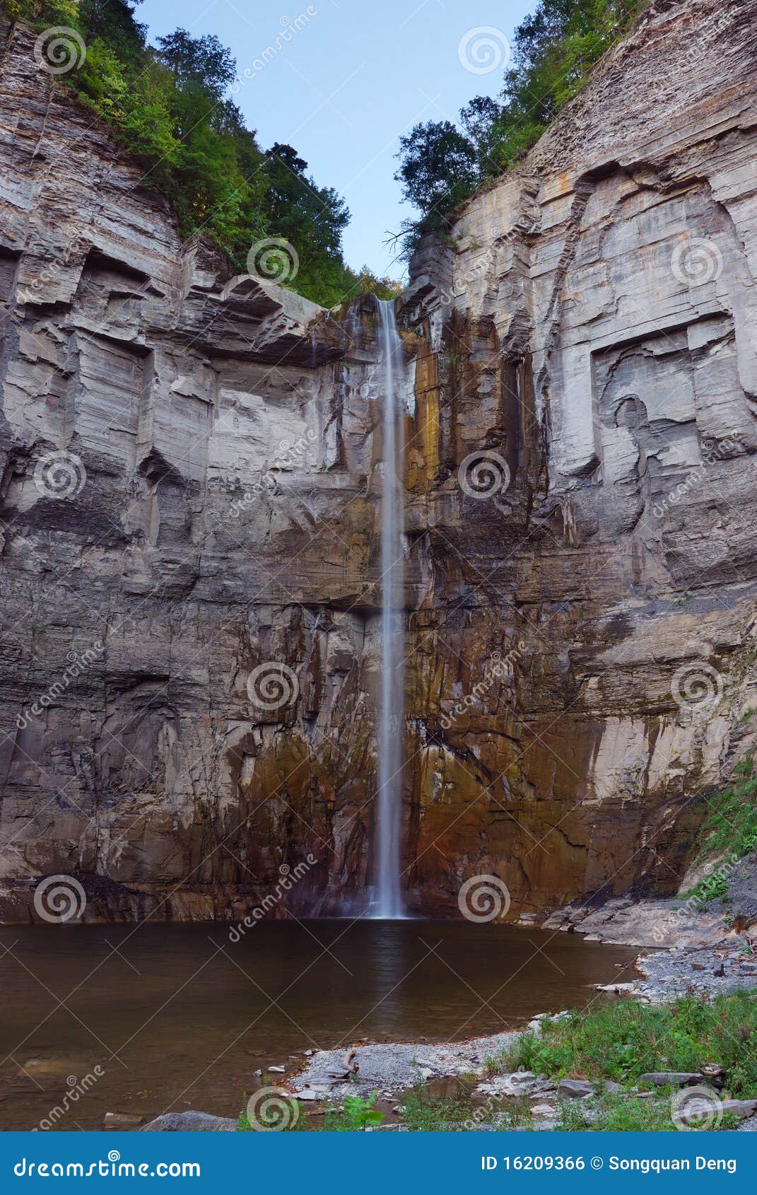 Waterfall with cliff stock photo. Image of beautiful - 16209366