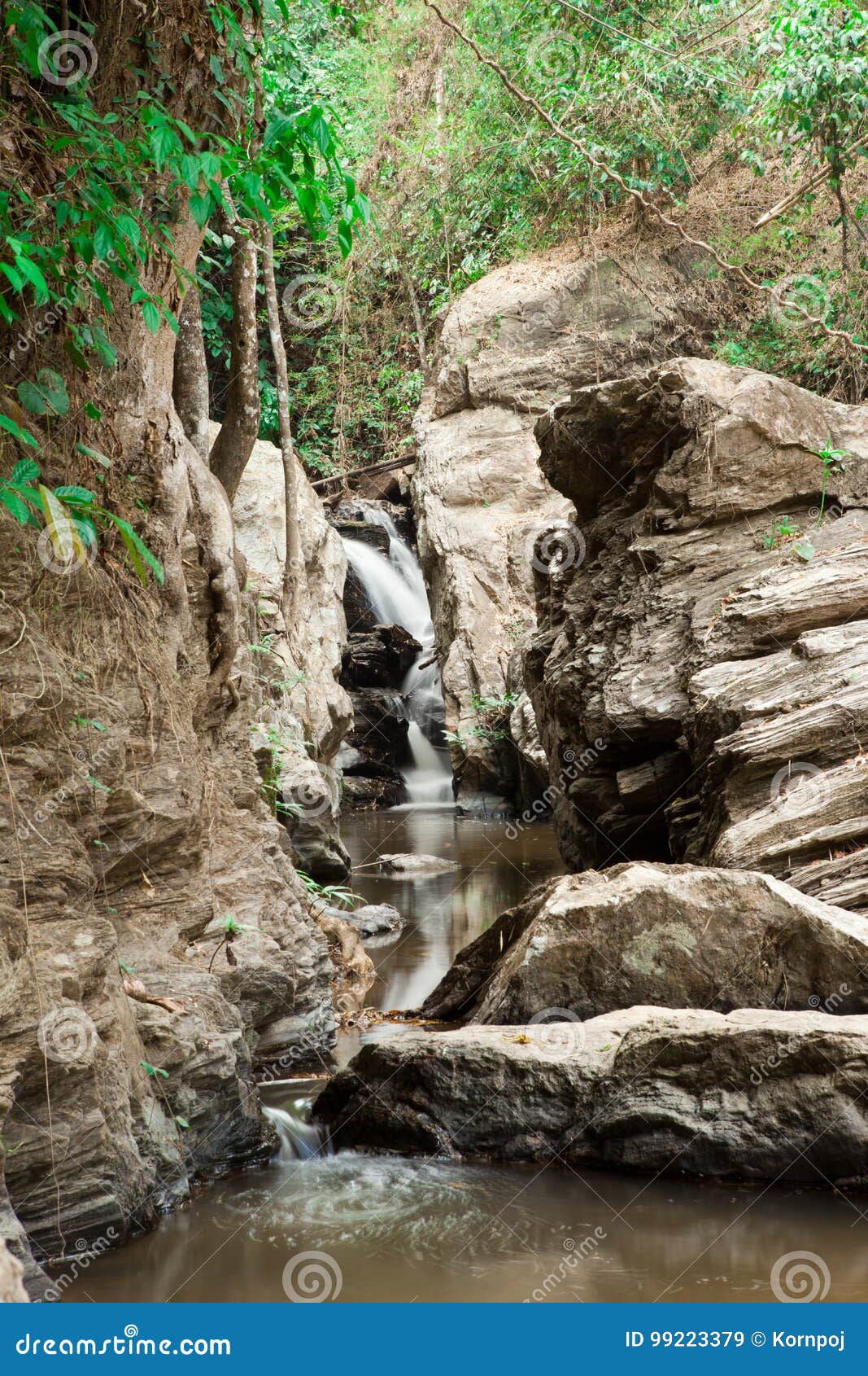 Waterfall cliff stock image. Image of environment, destination - 99223379