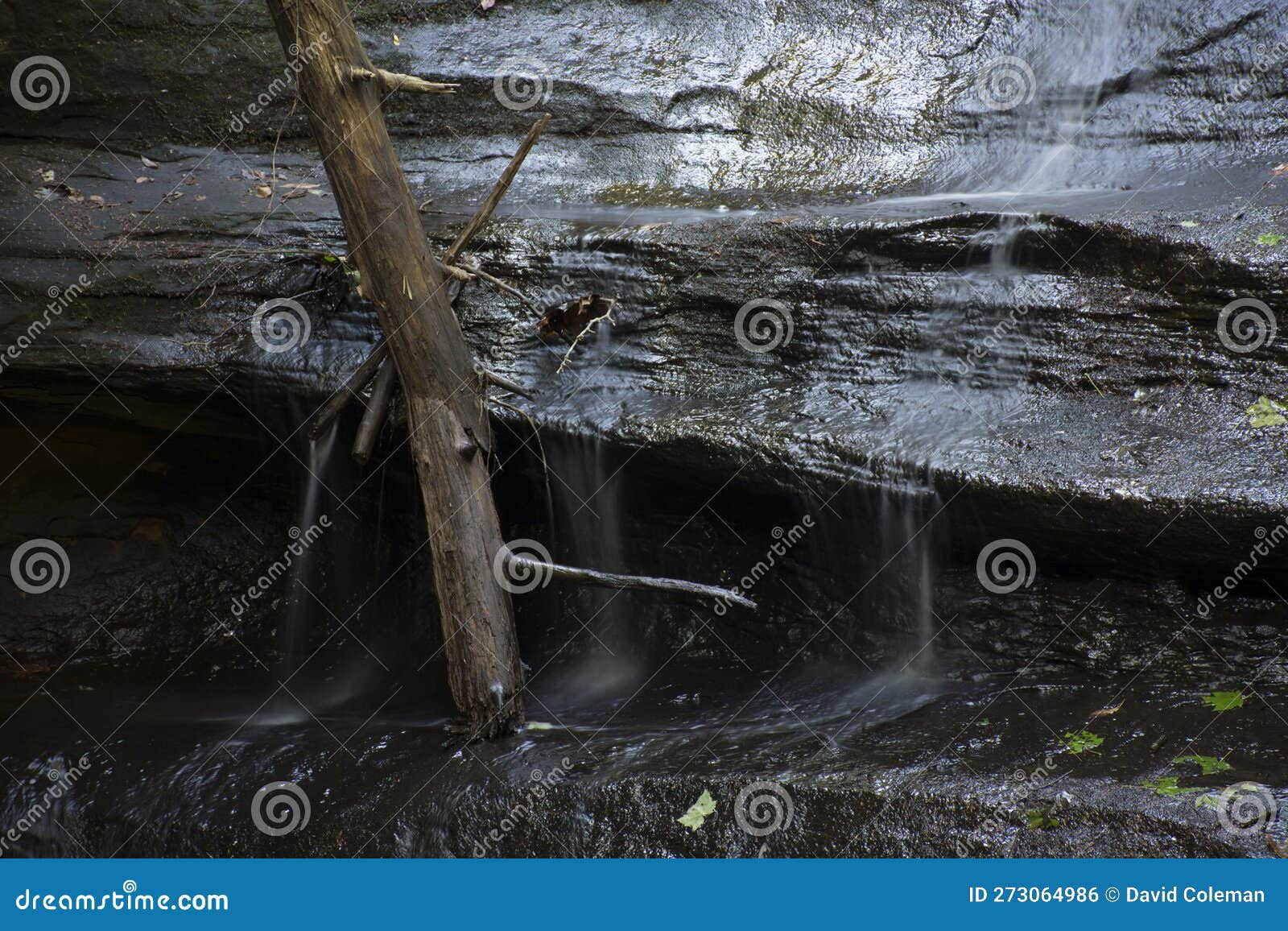 Waterfall on cliffside stock photo. Image of cave, covered - 273064986
