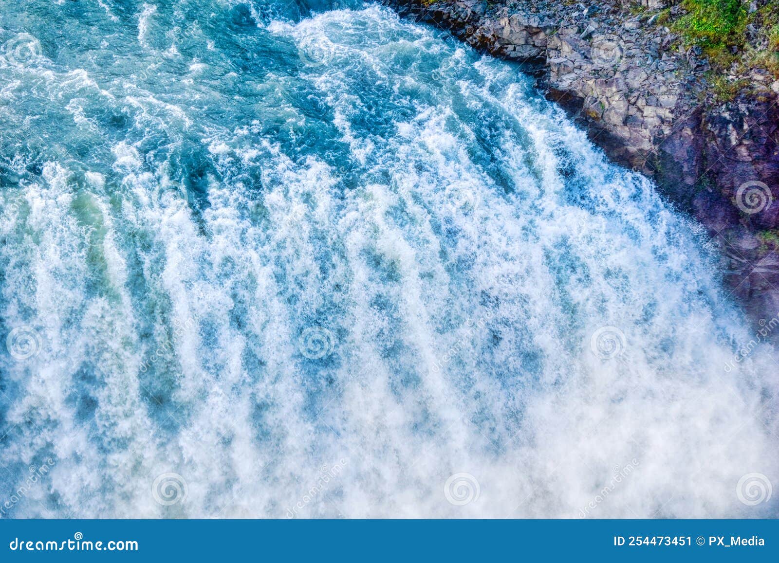 Waterfall - Close-up on Walling Water Stock Image - Image of fresh ...