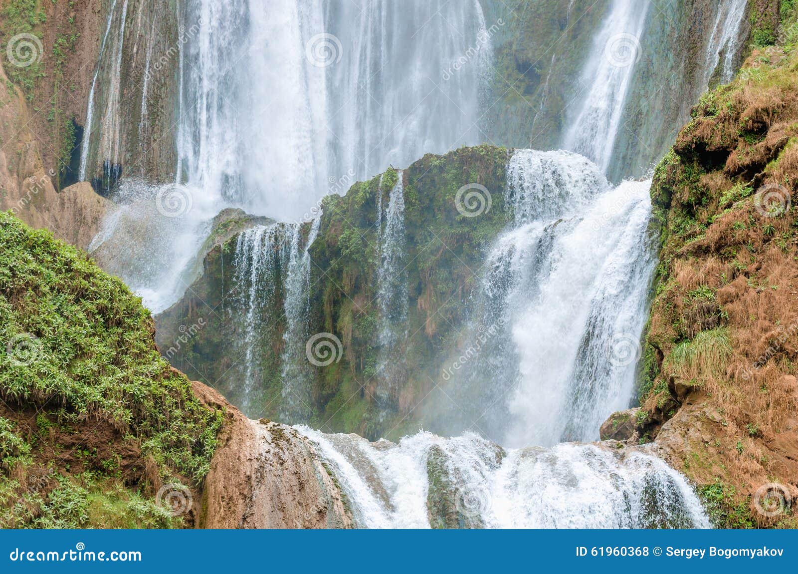 Waterfall Close Up Water Drops on Rock Stock Photo - Image of foliage ...