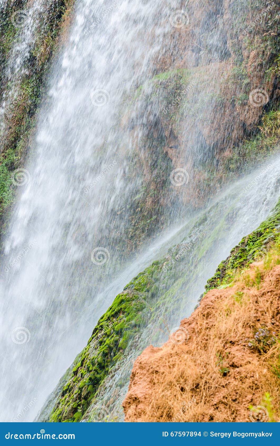 Waterfall Close Up Water Drops on Rock Stock Photo - Image of travel ...