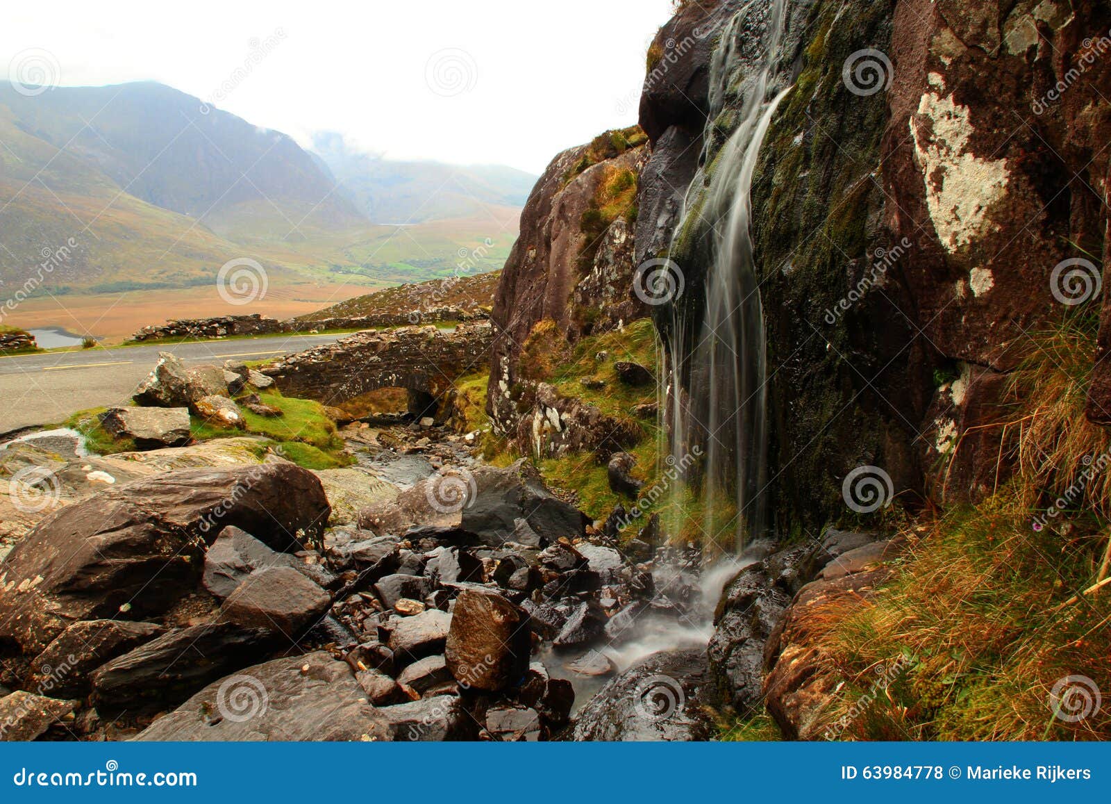 Waterfall stock photo. Image of wild, dingle, waterfall - 63984778