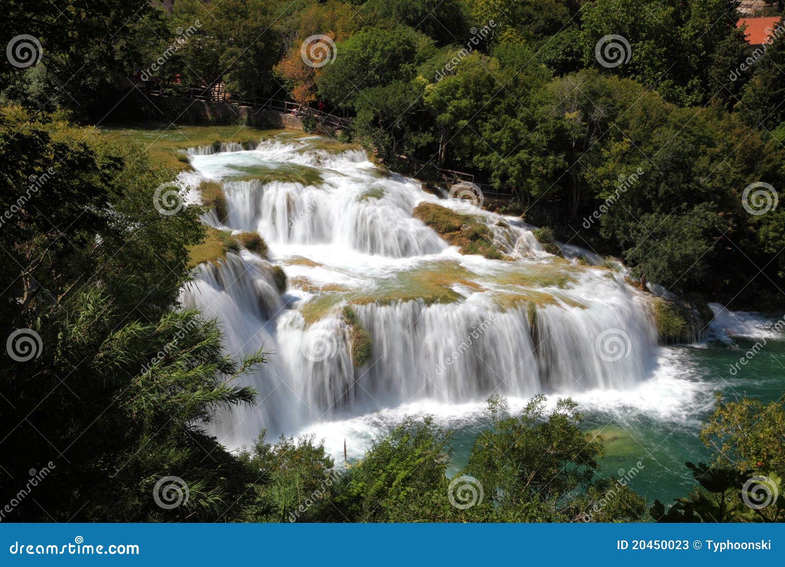 Waterfall in Croatia stock image. Image of peaceful, forest - 20450023